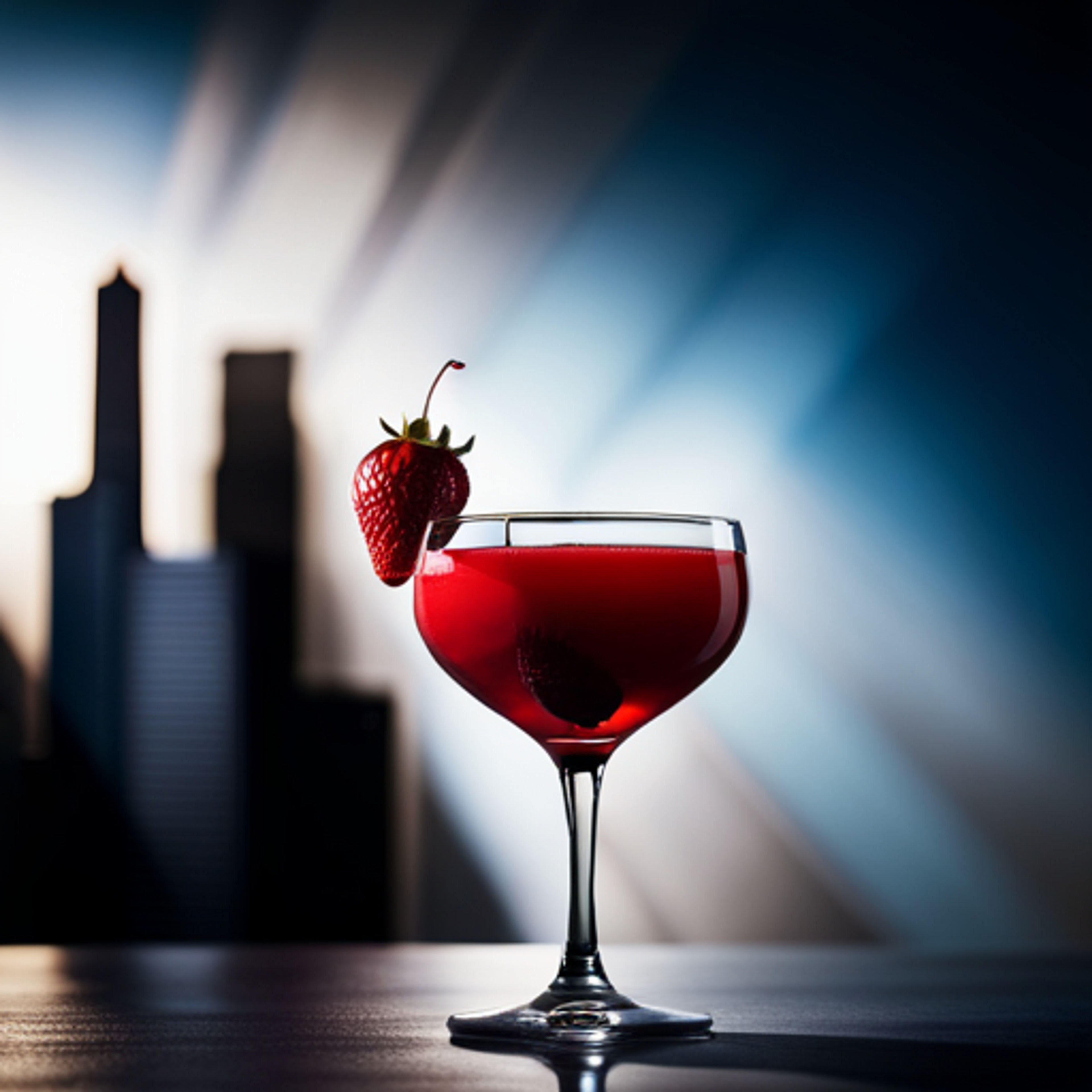 Strawberry Eclipse, Visually stunning cocktail with sweet, sour, and ...