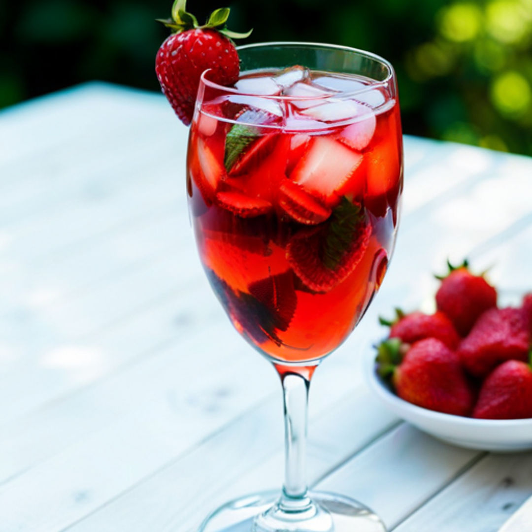Strawberry-Raspberry Rosé Sangria, Refreshing Strawberry-Raspberry Rosé Sangria for summer ...