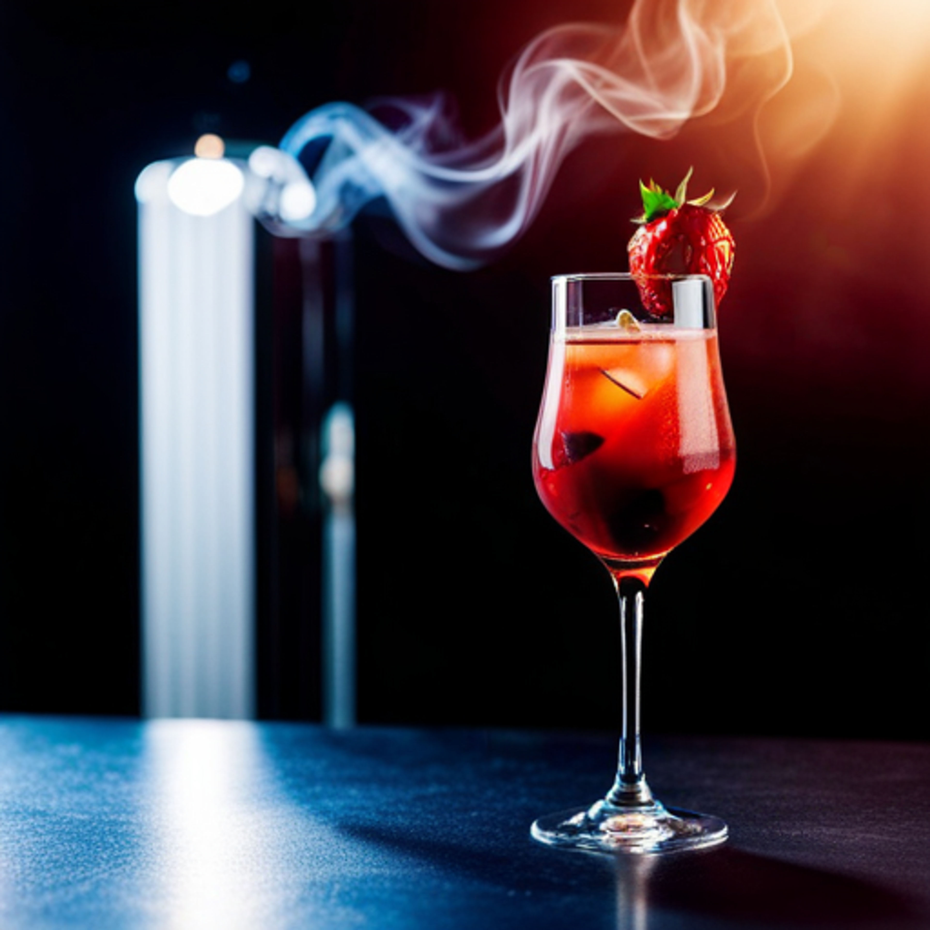 Strawberry Smoke Margarita, Unique blend of summer freshness and smoky ...