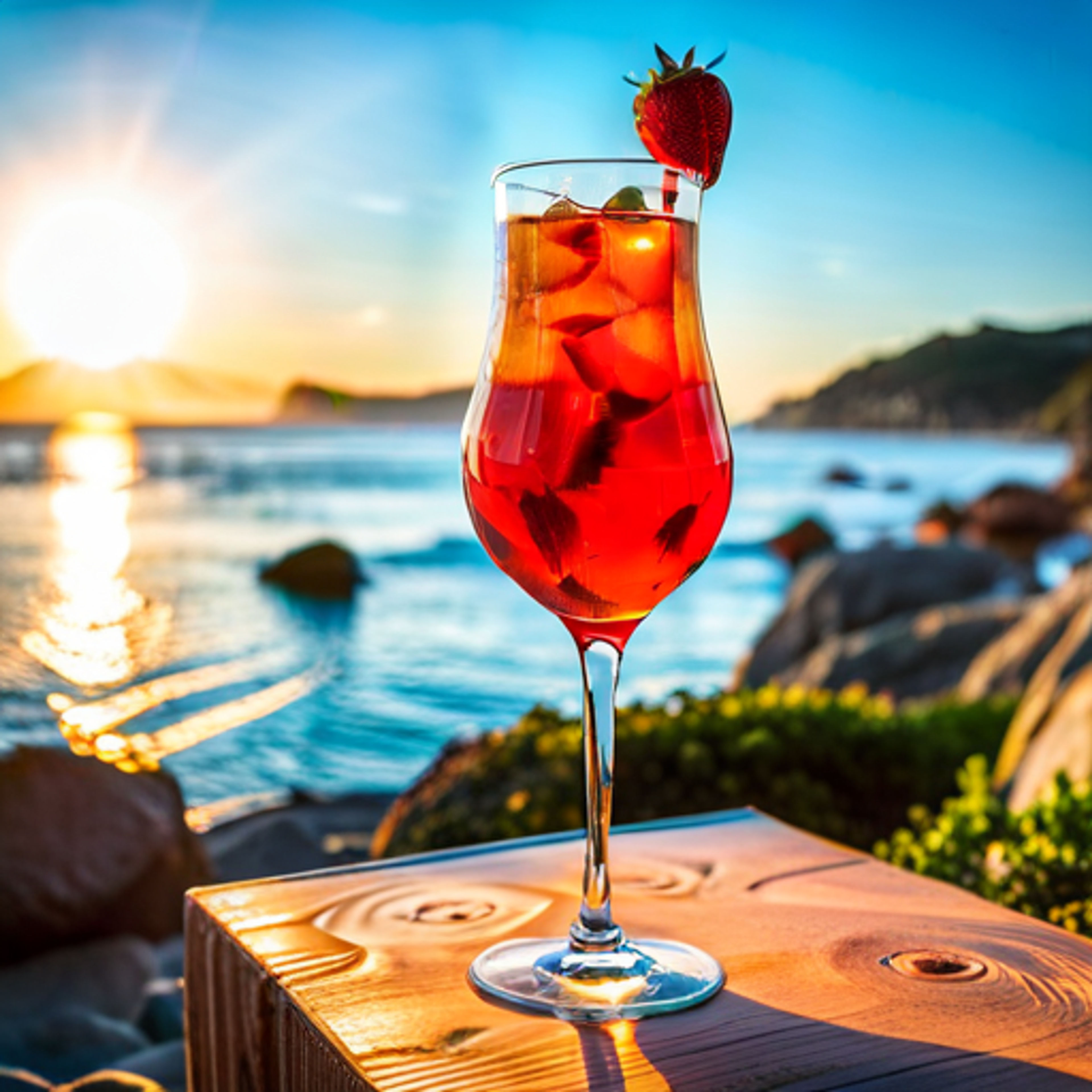 Strawberry Vodka Serenity, Refreshing strawberry vodka cocktail with ...