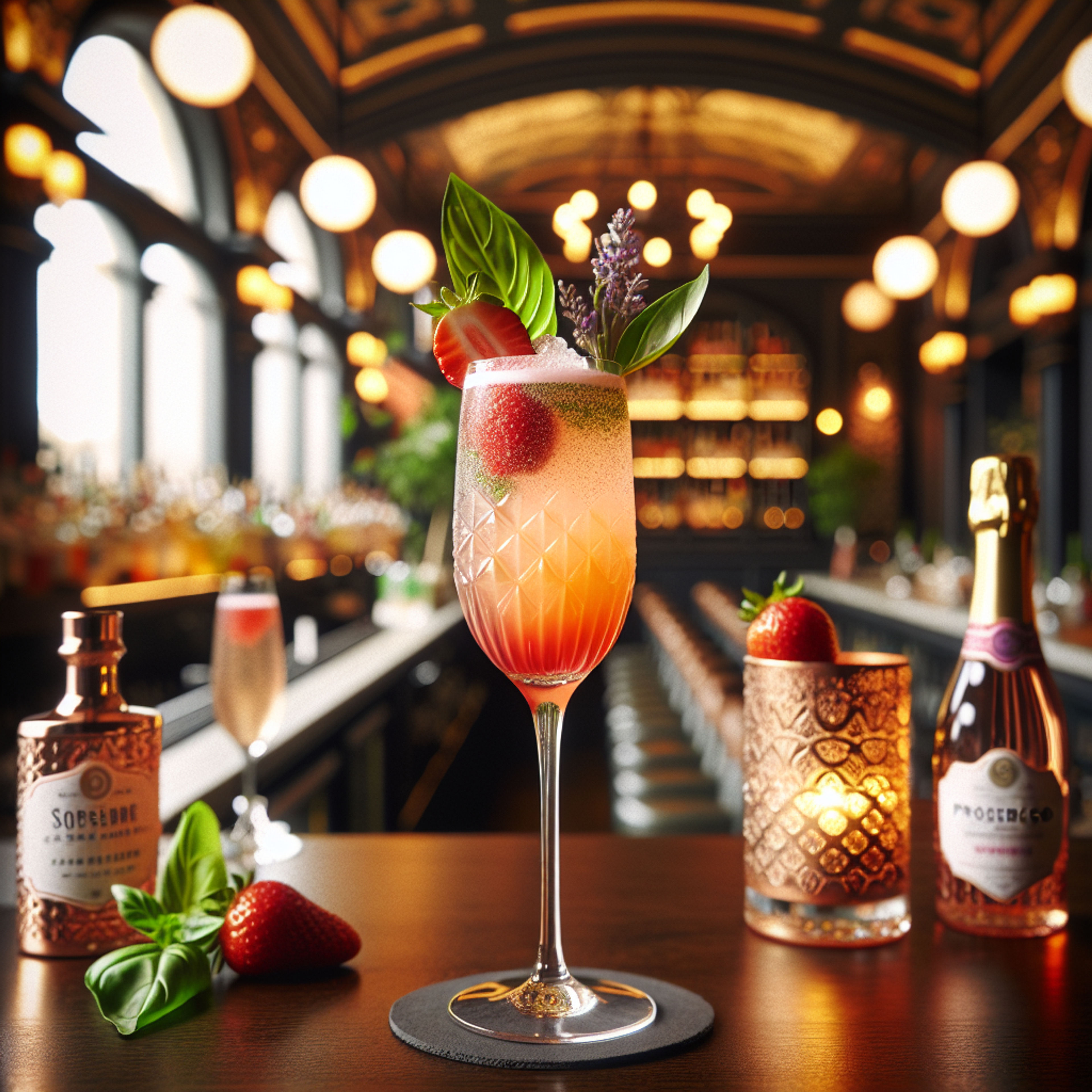 Summer Solstice Sparkler, Refreshing summer cocktail with gin ...