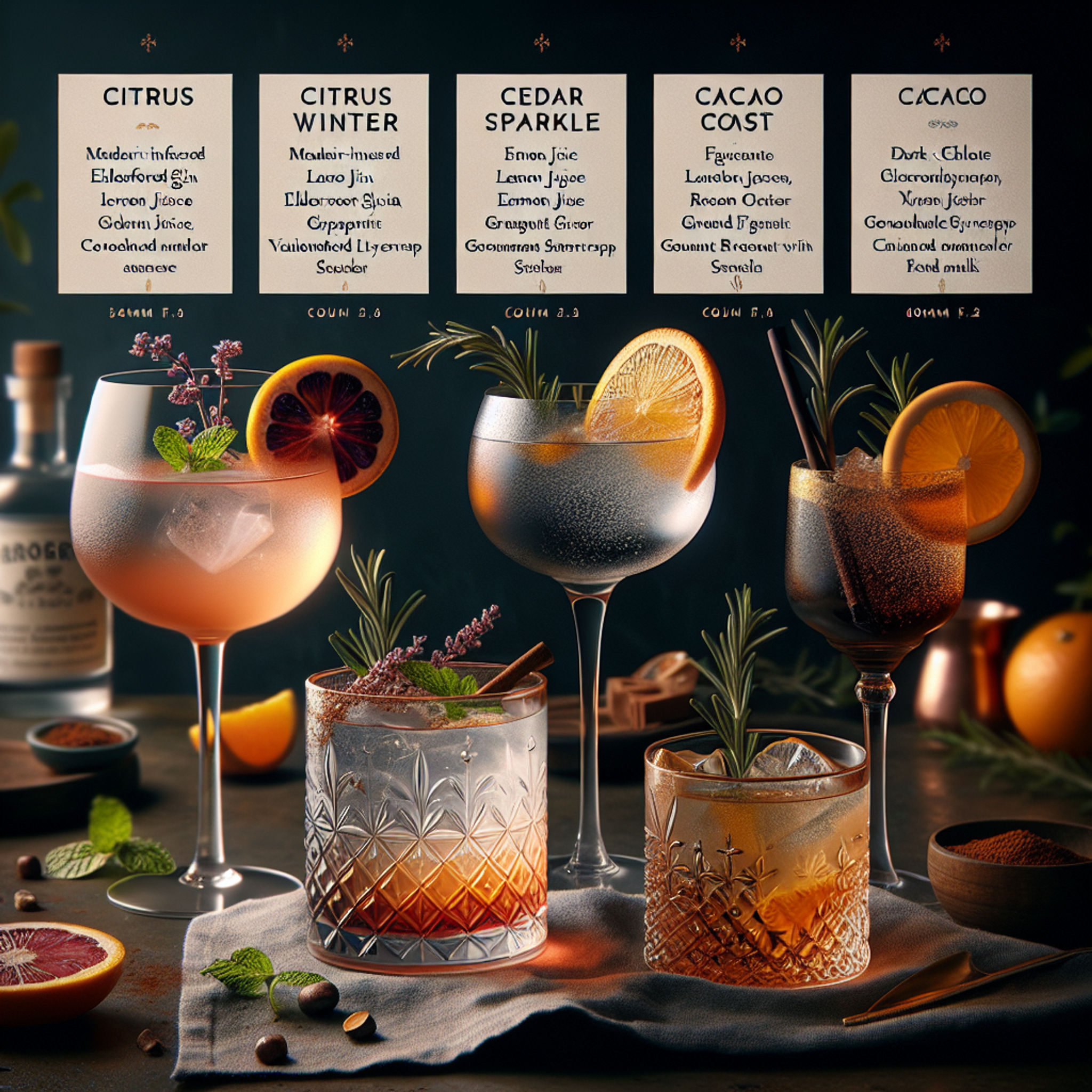 Sunny Solstice Spritz, Winter cocktails with California flair
