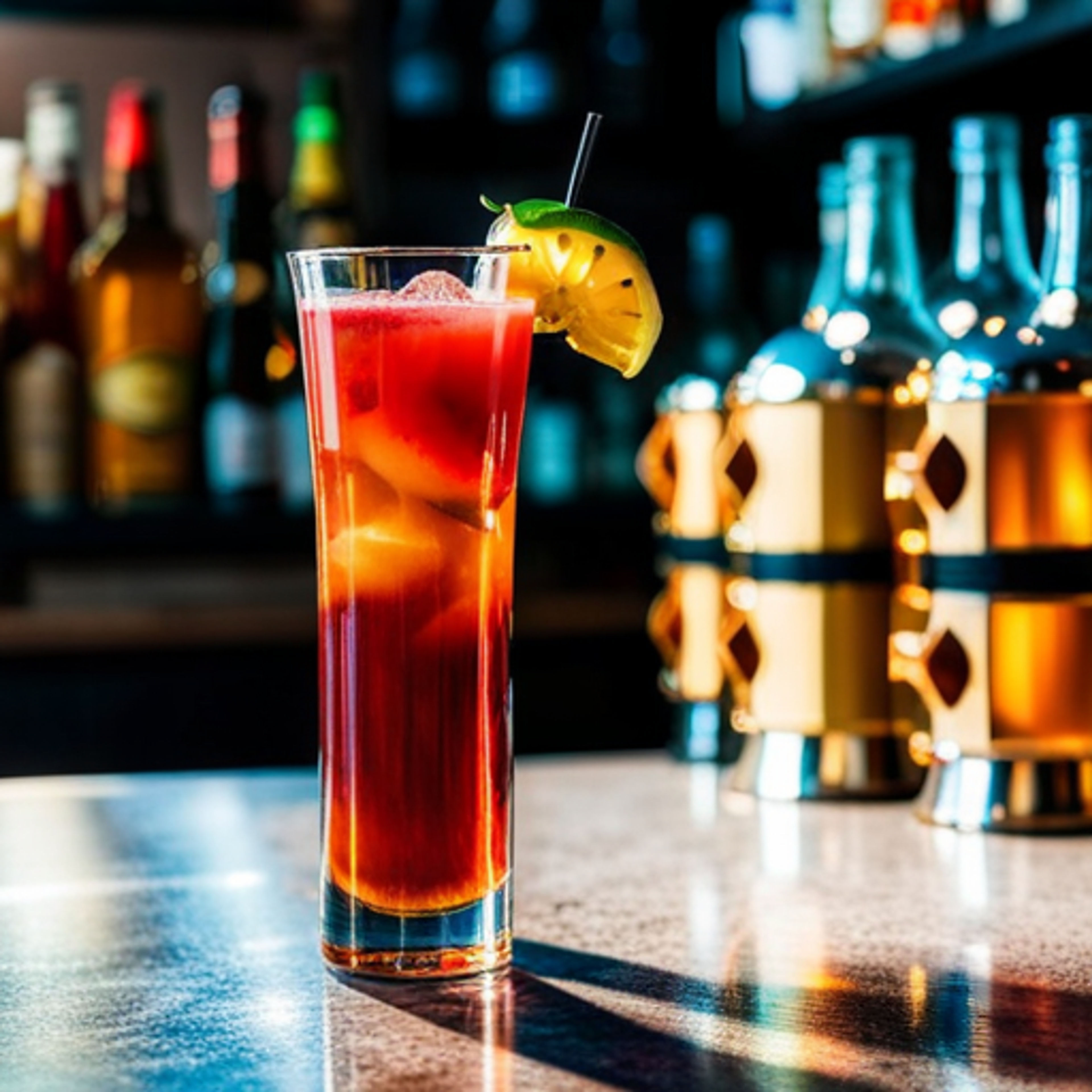 Sunrise Jungle Java, Tropical breakfast tiki cocktail with espresso and ...