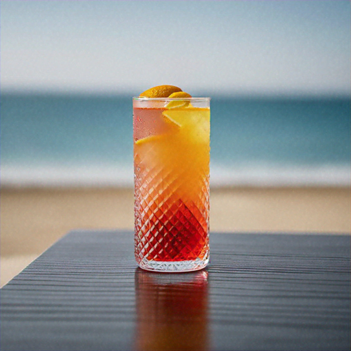 Sunrise Solstice Spritz, Refreshing summer cocktail with gin ...