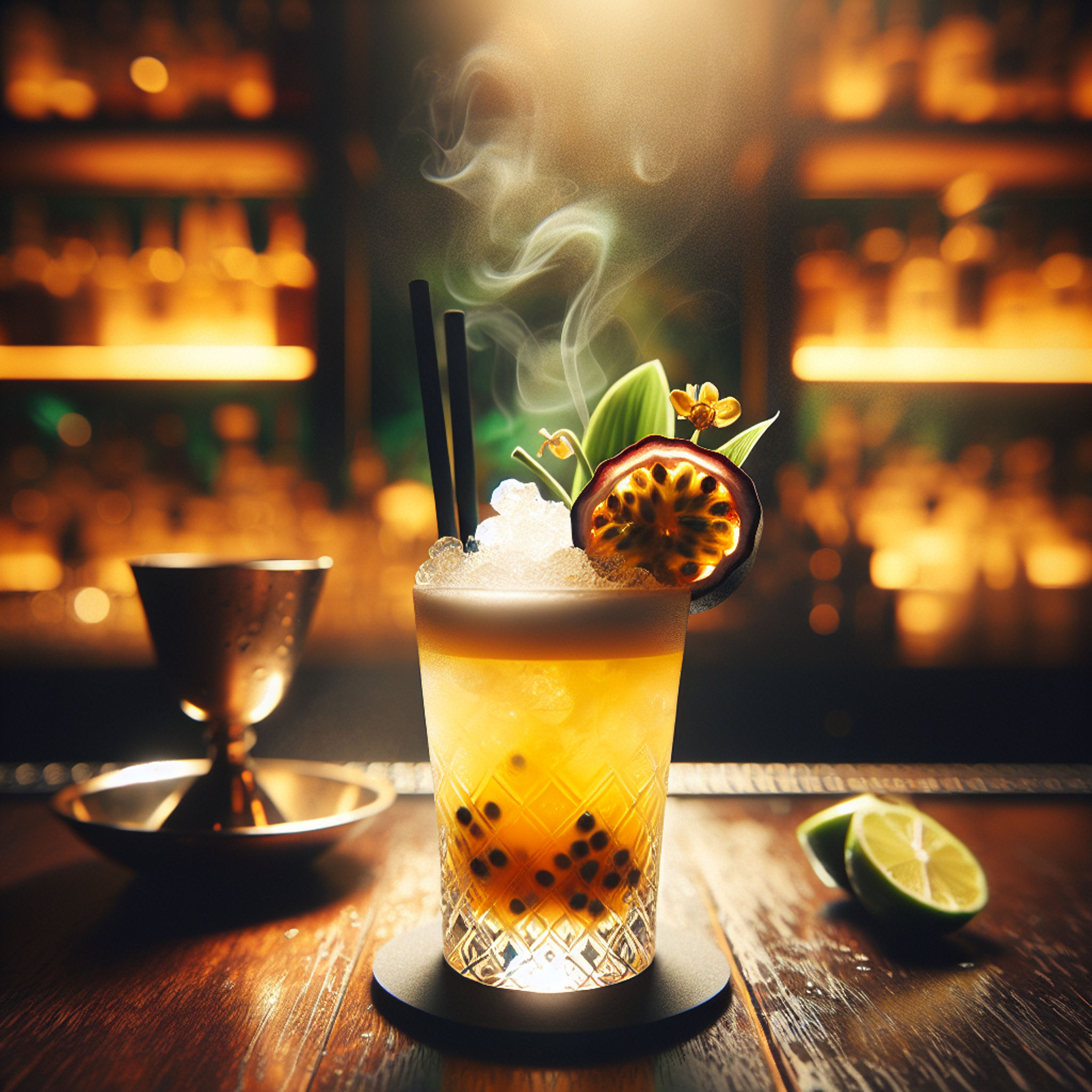 Sunset Breeze, Light and tangy tropical cocktail for summer evenings