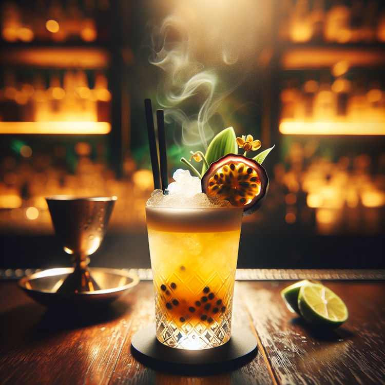 Sunset Breeze, Light and tangy tropical cocktail for summer evenings