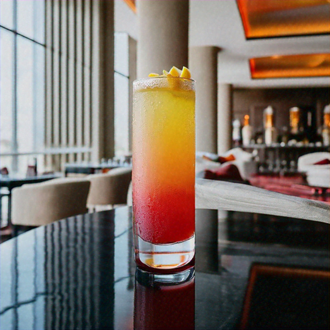 Sunset Citron Splash, Vibrant summer cocktail with citrus and ...