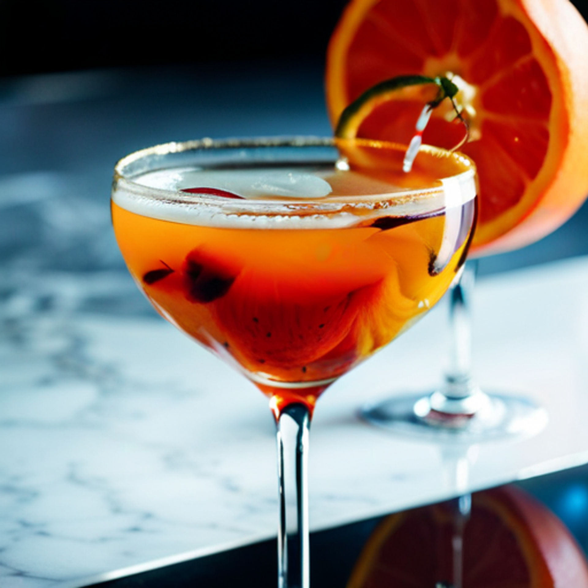 The Fiery Blossom, A daring and complex cocktail with habanero lime bitters