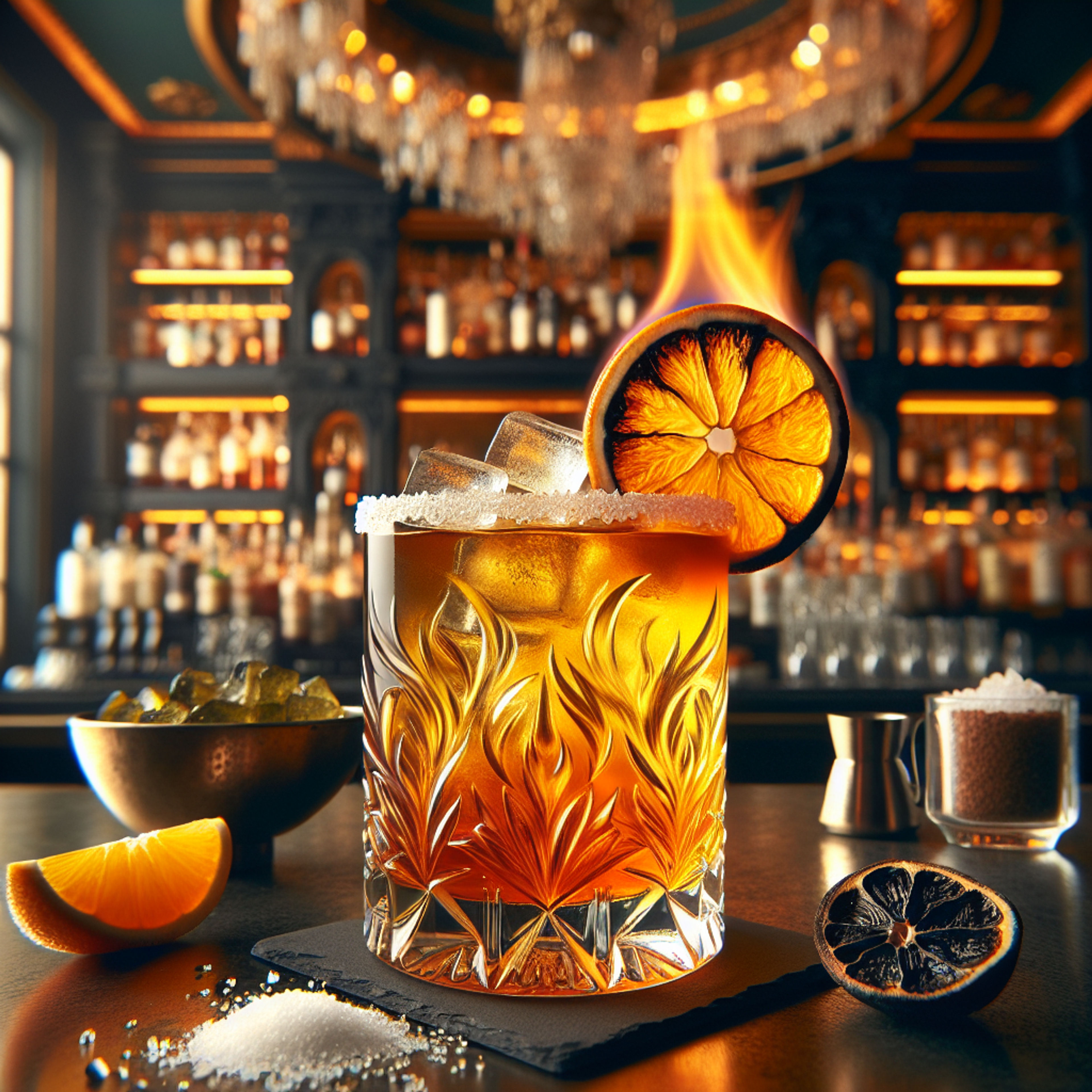 The Hammer, Fiery tequila-based cocktail with smoky and citrus flavors