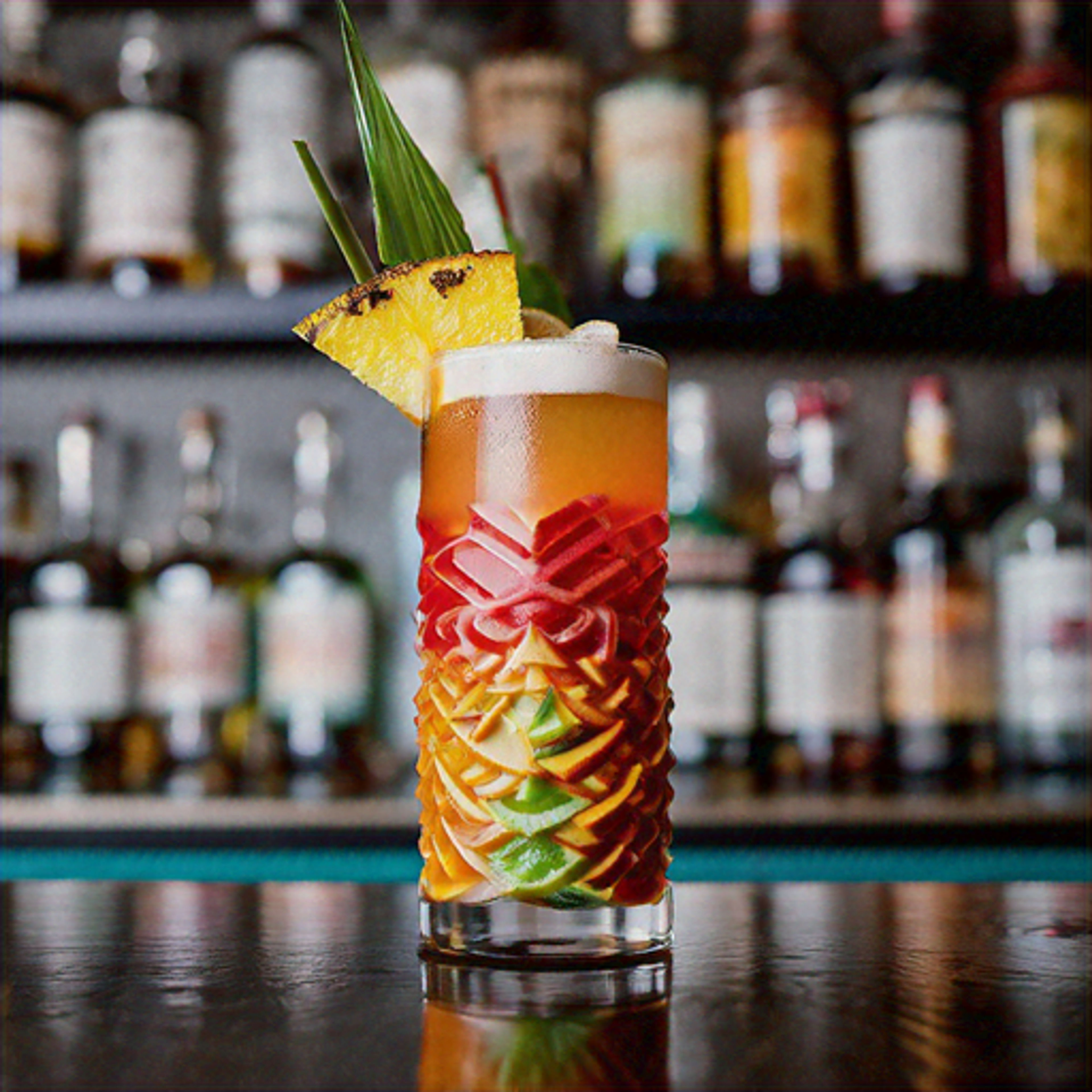 The Mystic Caribbean, Complex tiki cocktail with Jamaican rums and ...