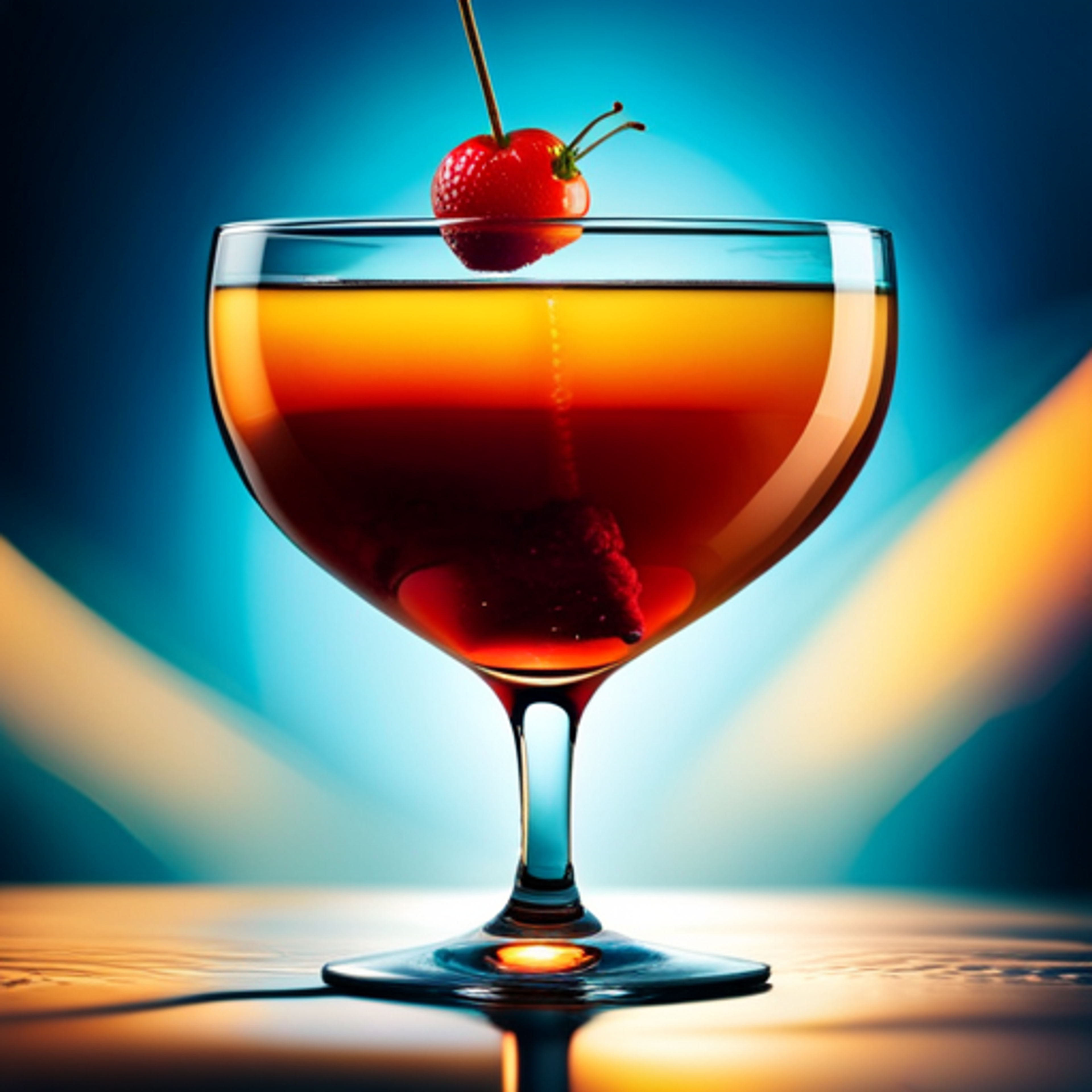 The Ultimate Solution, Captivating science-themed cocktail with ...