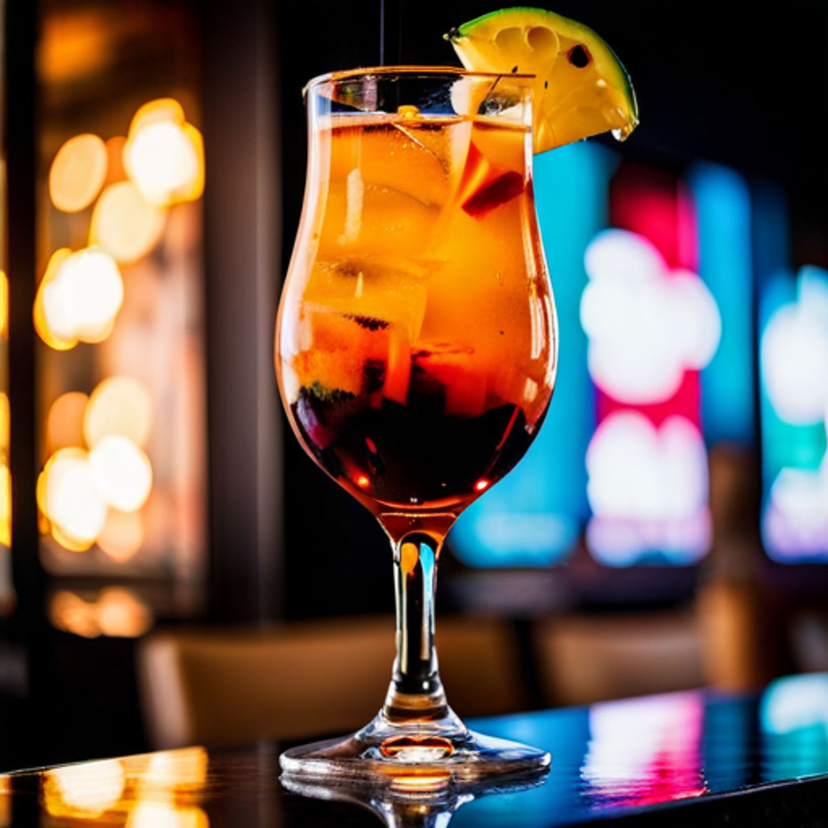 The Wild Pineapple Smokestack, Complex riff on classic cocktail with ...