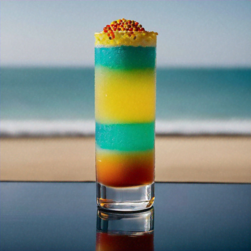 This is Nuts, Vibrant 1980s disco cocktail with tropical flavors and ...