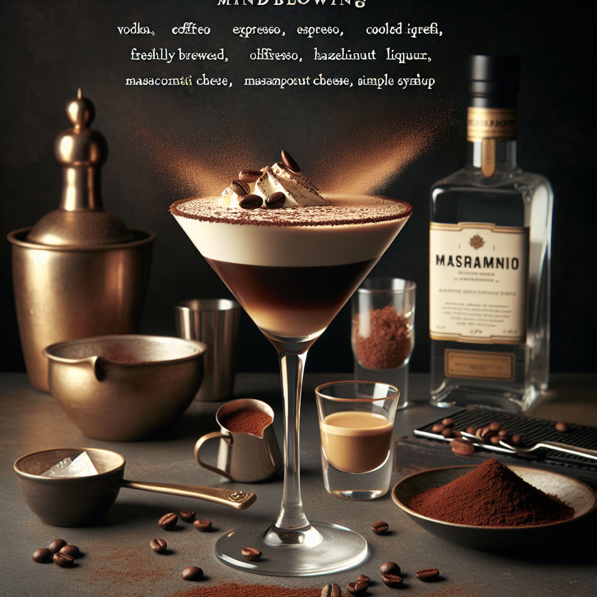 Tiramisu Espresso Martini, Indulgent Tiramisu-inspired espresso martini