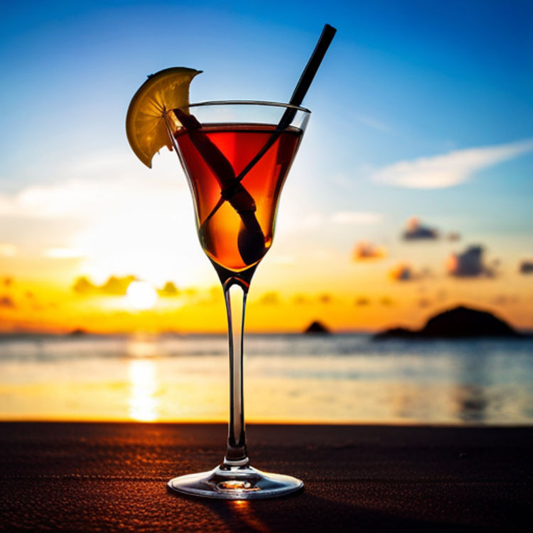 Together We Will Win, Vibrant, layered drink symbolizing unity and triumph