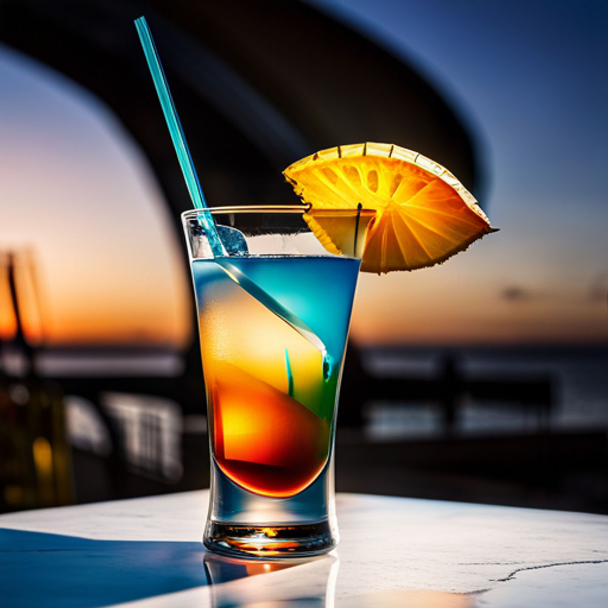 Tropic Noir, Complex, multilayered cocktail with earthy, sweet, and ...