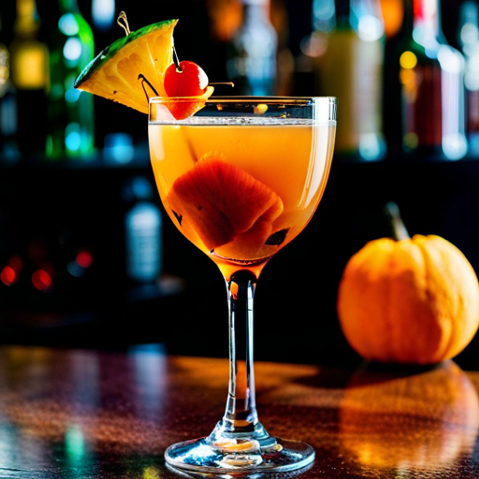 Tropic Thunderstorm, Tropical cocktail with autumn warmth