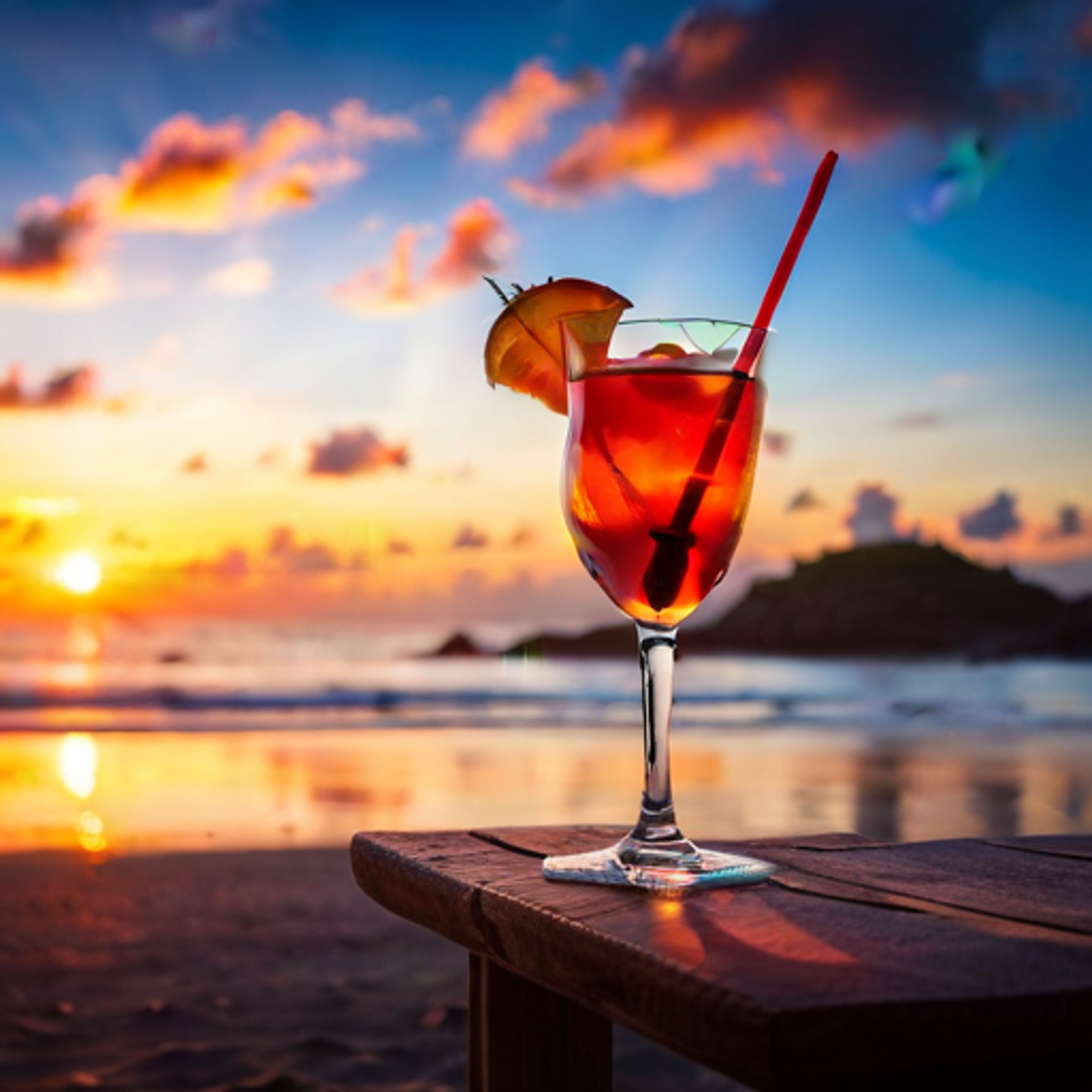 Tropical Citrus Whisper, Exotic East cocktail with arrack and citrus ...