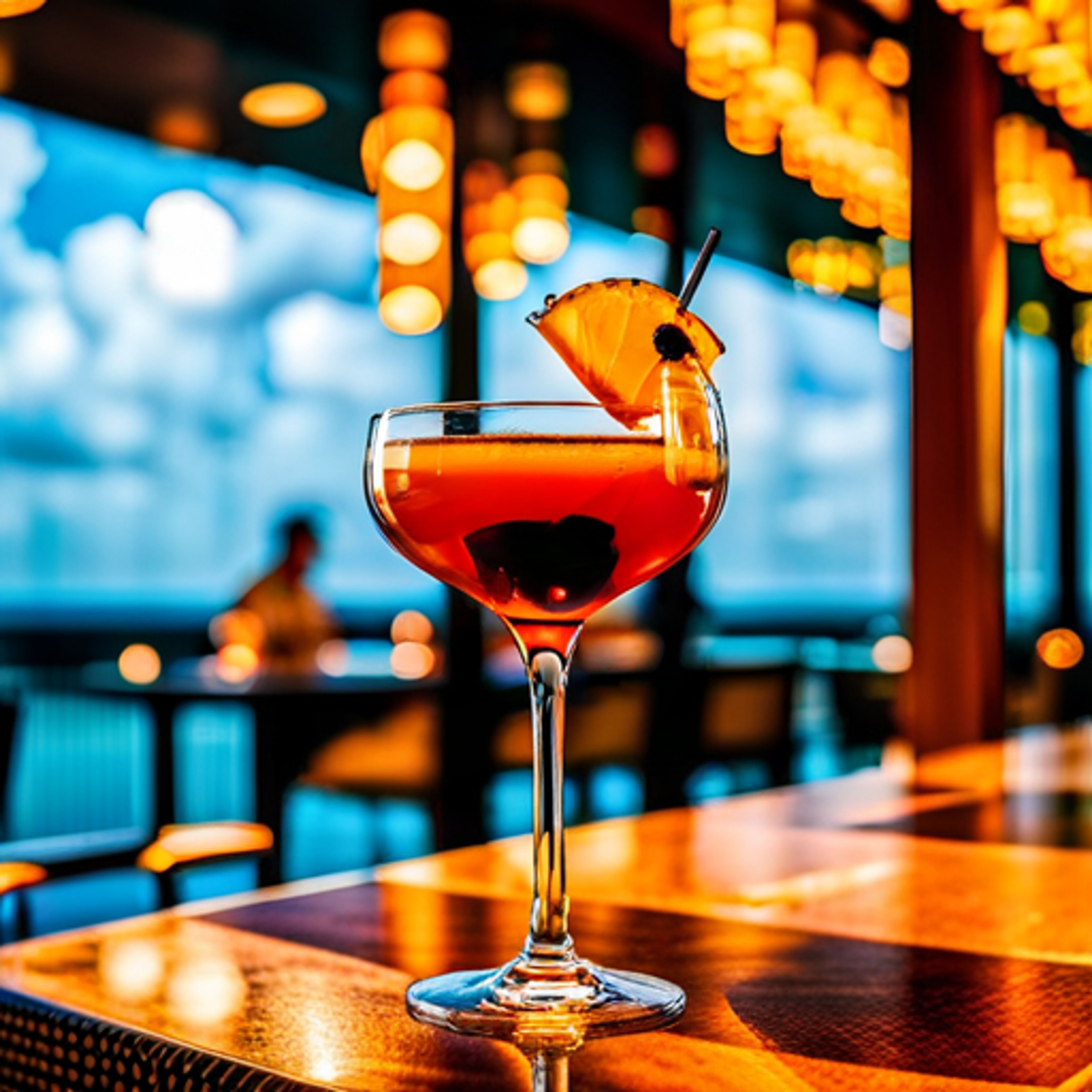 Tropical Eclipse, Captivating cocktail with rum, Cointreau, banana ...