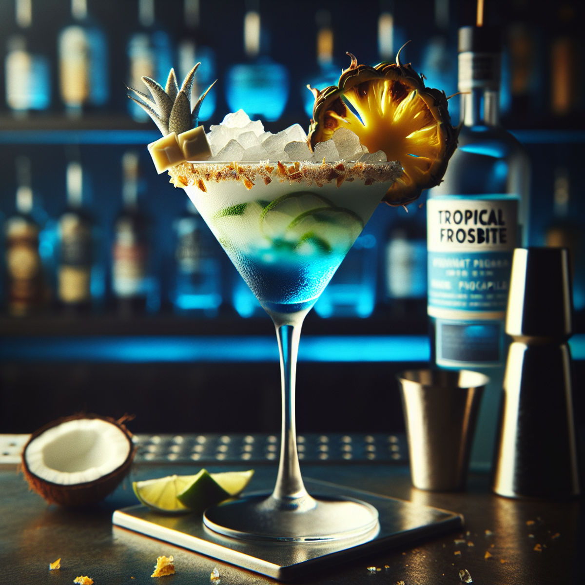 Tropical Frostbite Martini, Tropical Frostbite Martini - pineapple ...