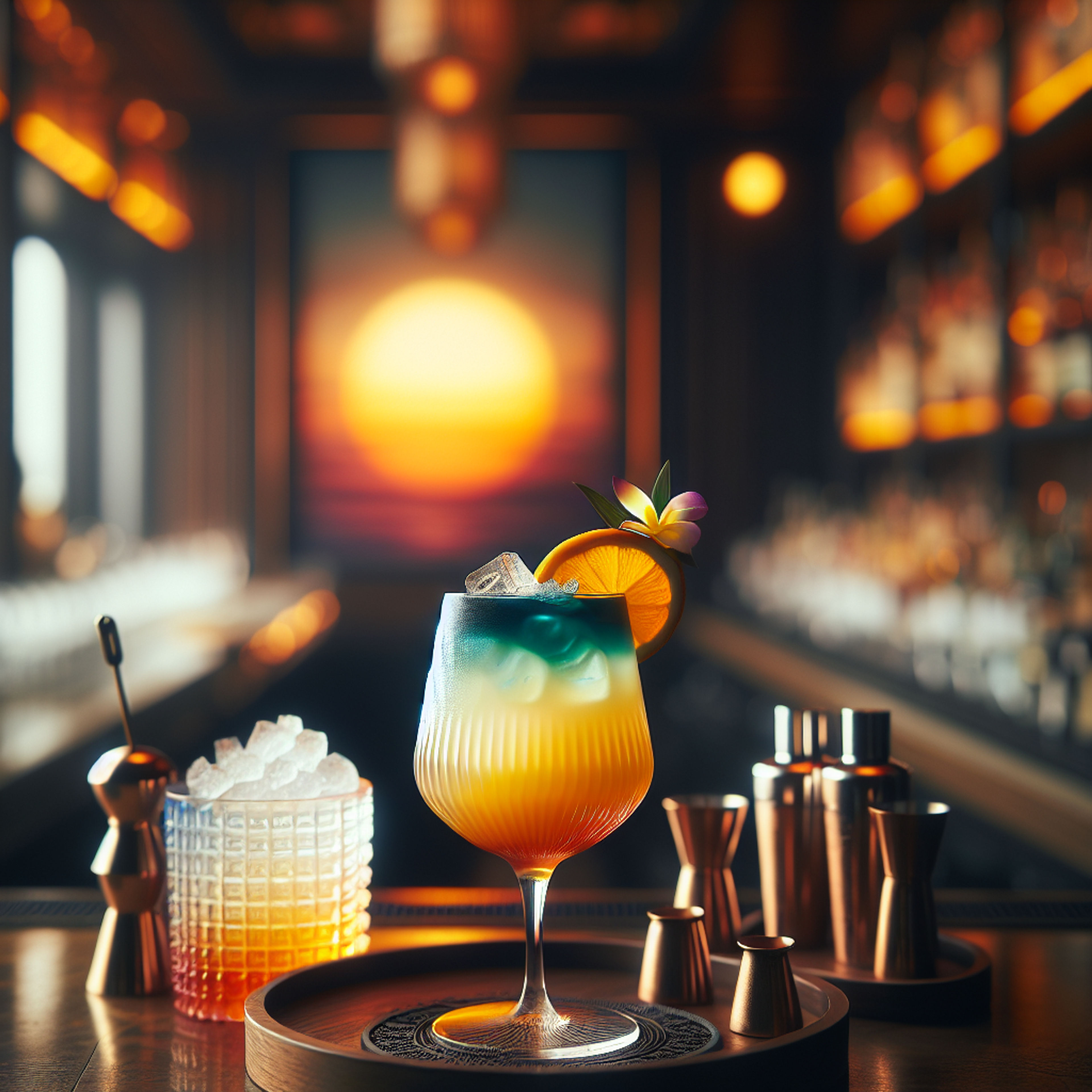 Tropical Horizon, Tropical sunset in a glass