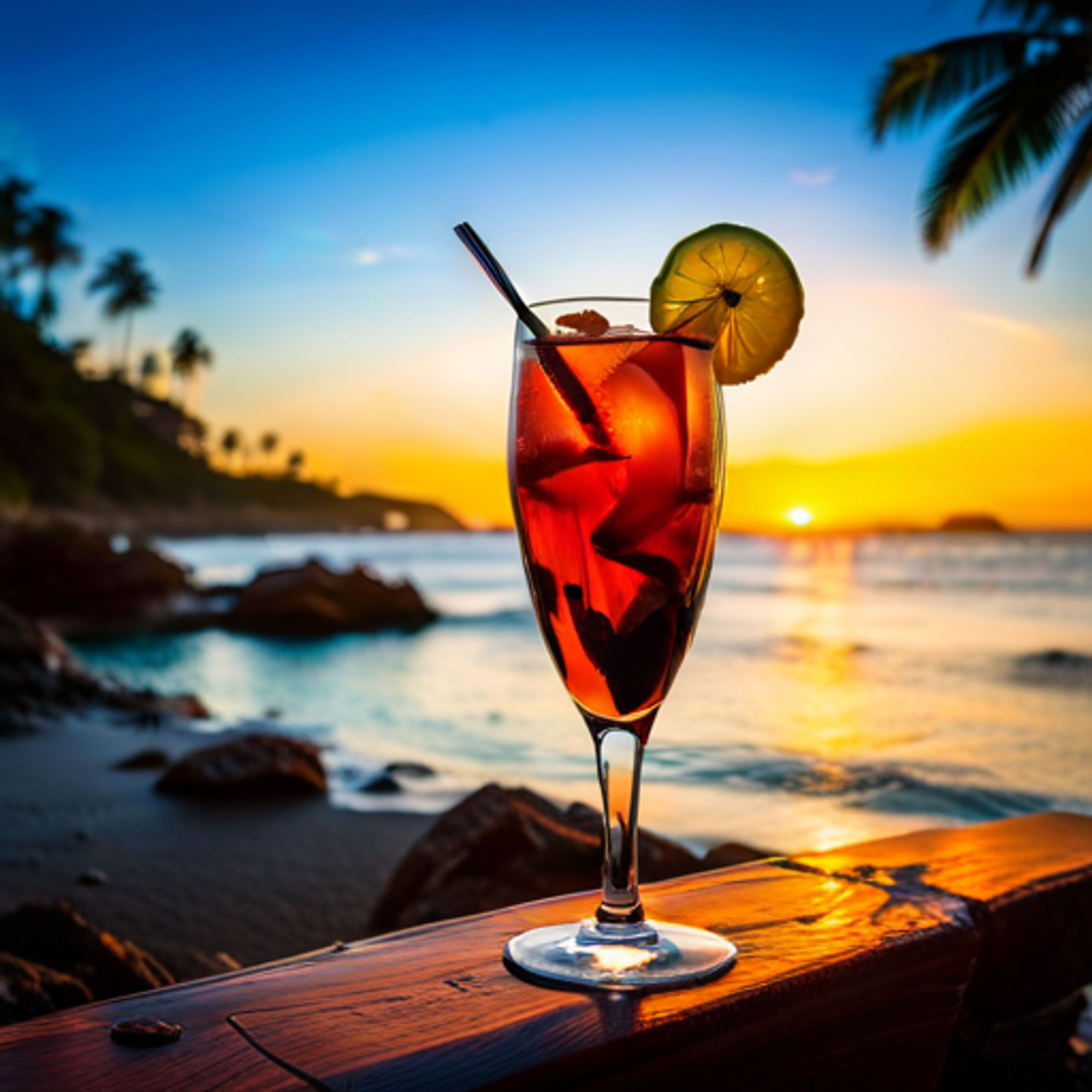 Tropical Jackfruit Breeze, Tropical Jackfruit Breeze cocktail with ...
