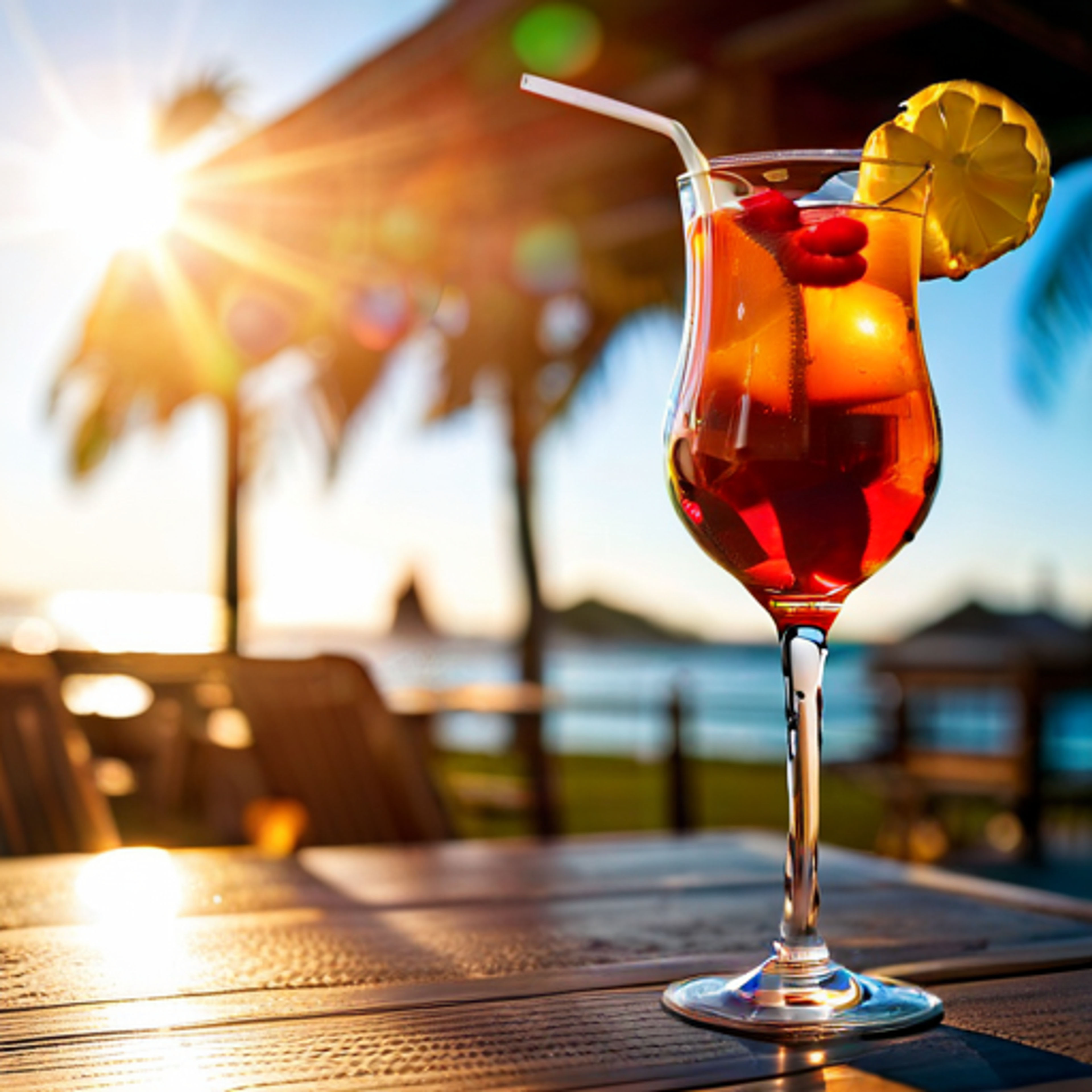 Tropical Mist, A refreshing and vibrant cocktail with tropical flavors