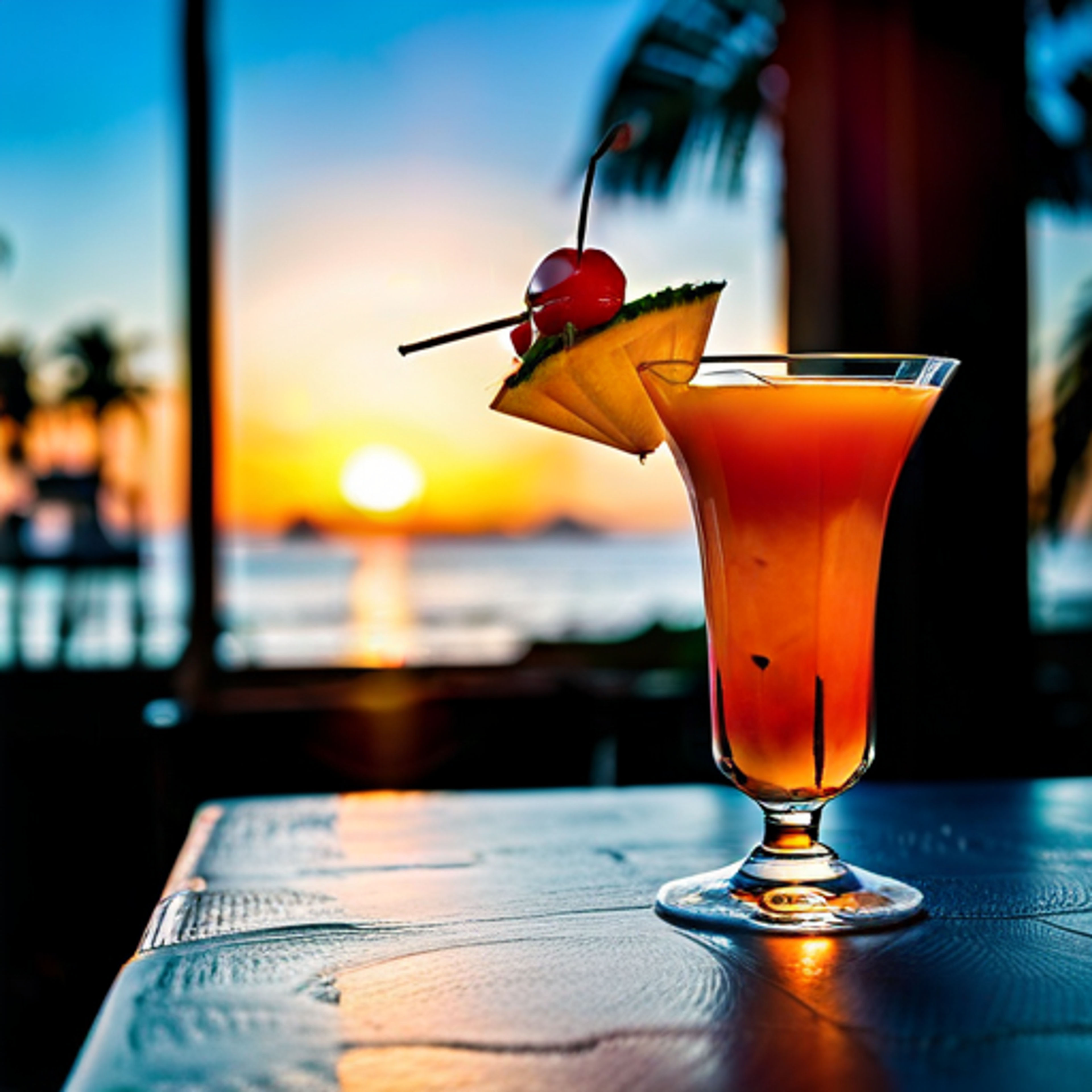 Tropical Spice Satay Sling, sophisticated and aromatic cocktail with ...