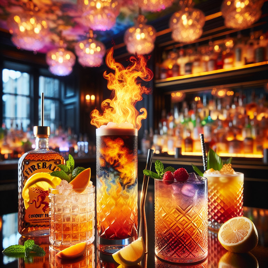 Tropical Spice Sunset, Cocktail with tropical fruit flavors and ...