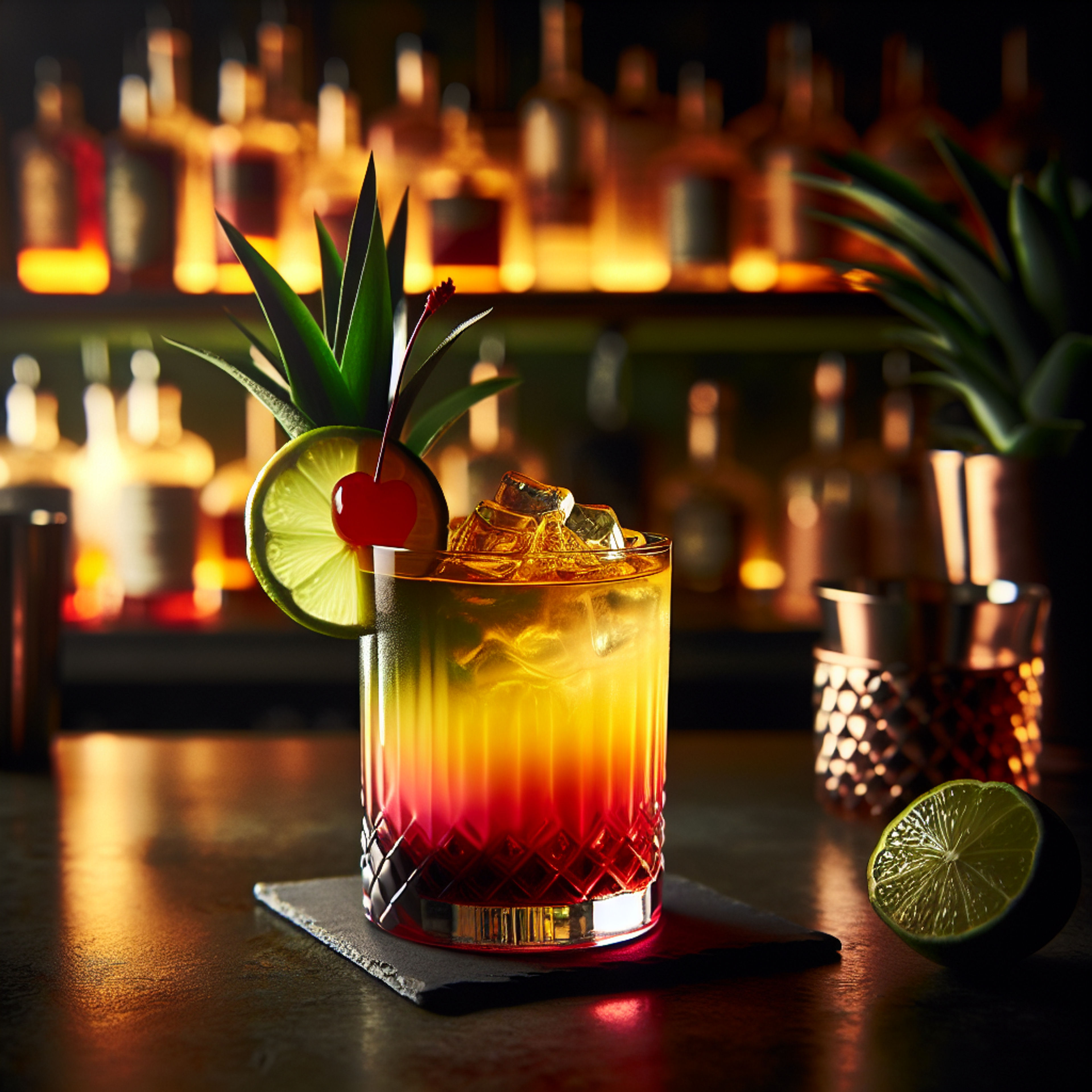 Tropical Sunset Serenade, Immerse yourself in a symphony of flavors