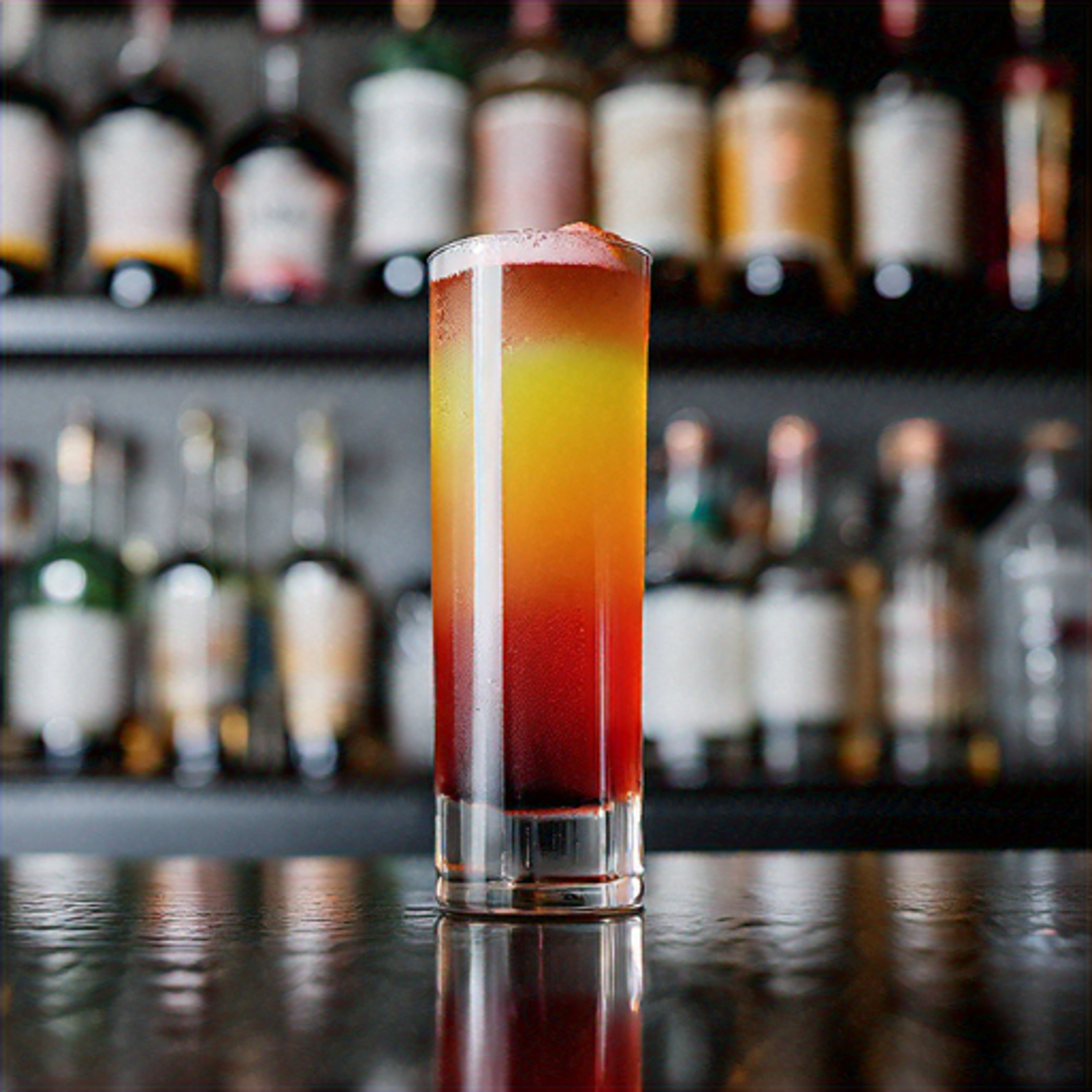 Twilight Capri, Innovative cocktail with tomato essence and Prosecco