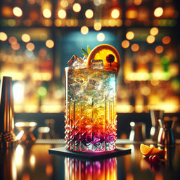 Twilight Citrus Elixir, Stunning cocktail with botanical gin, citrus ...