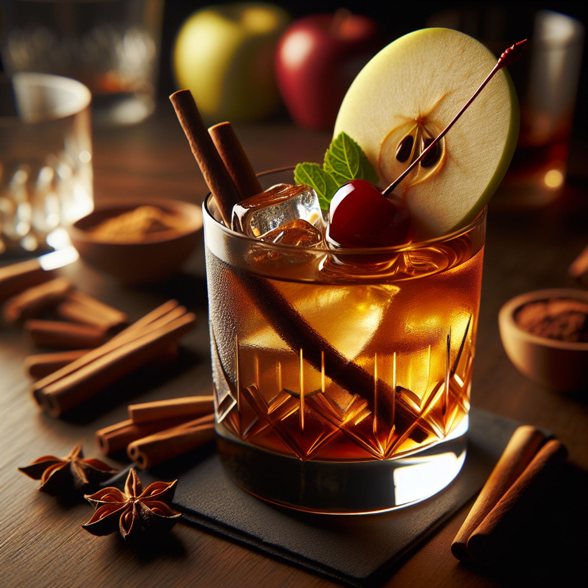 Twilight Orchard, A sultry, complex cocktail with apple brandy and ...