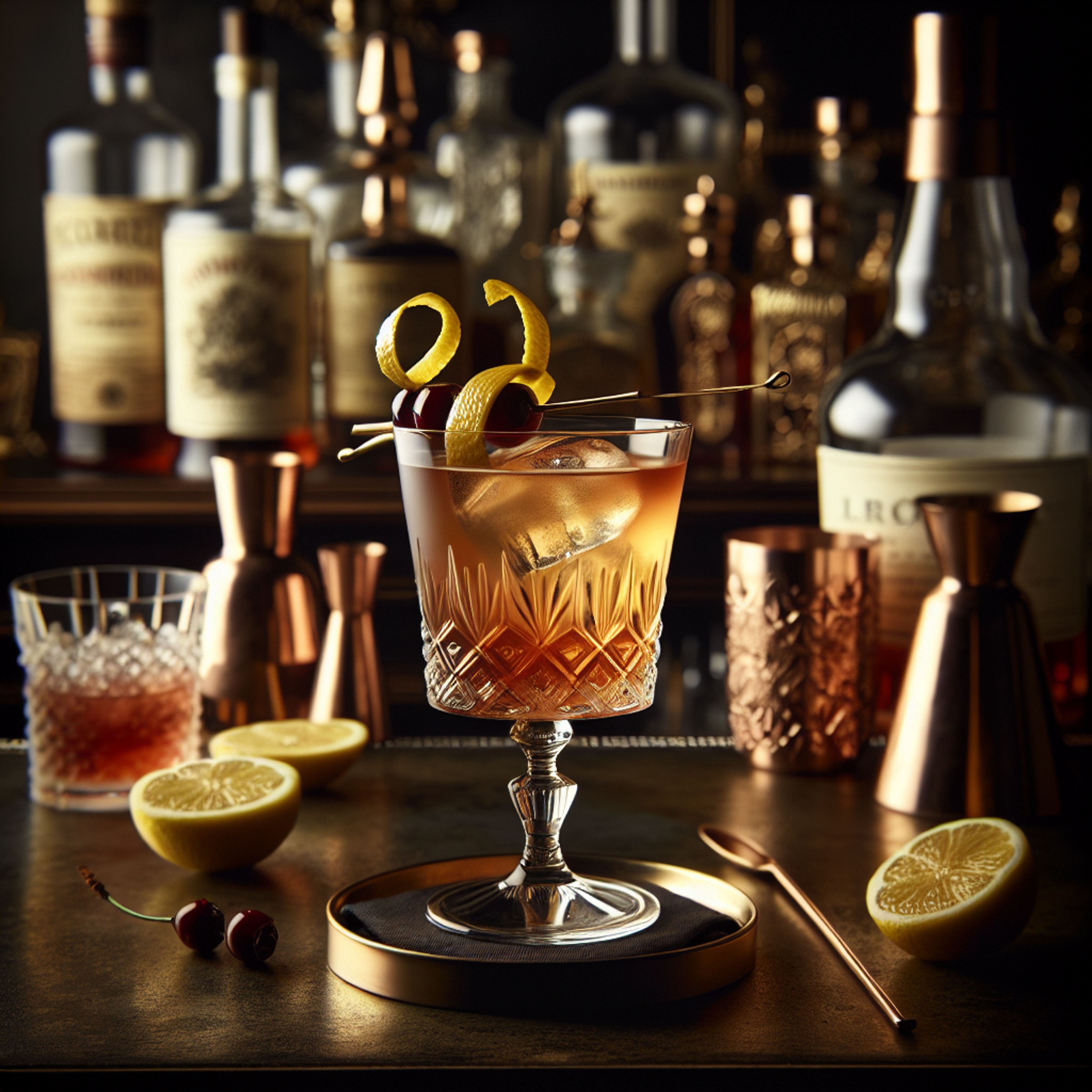 Twilight Reverie, sophisticated and complex cocktail with Malört and ...