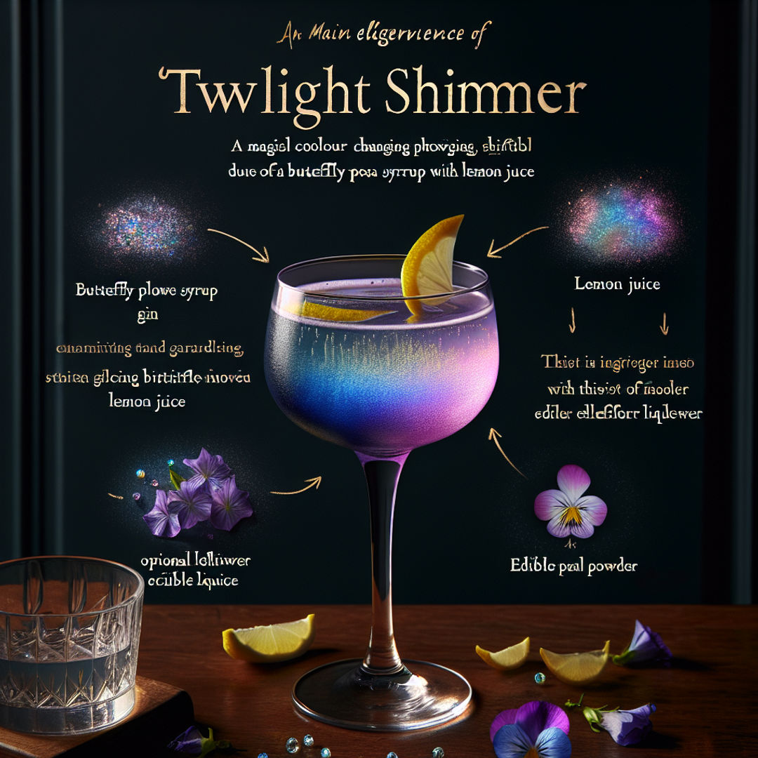 Twilight Shimmer, Ethereal mixology experience with shimmering Twilight ...