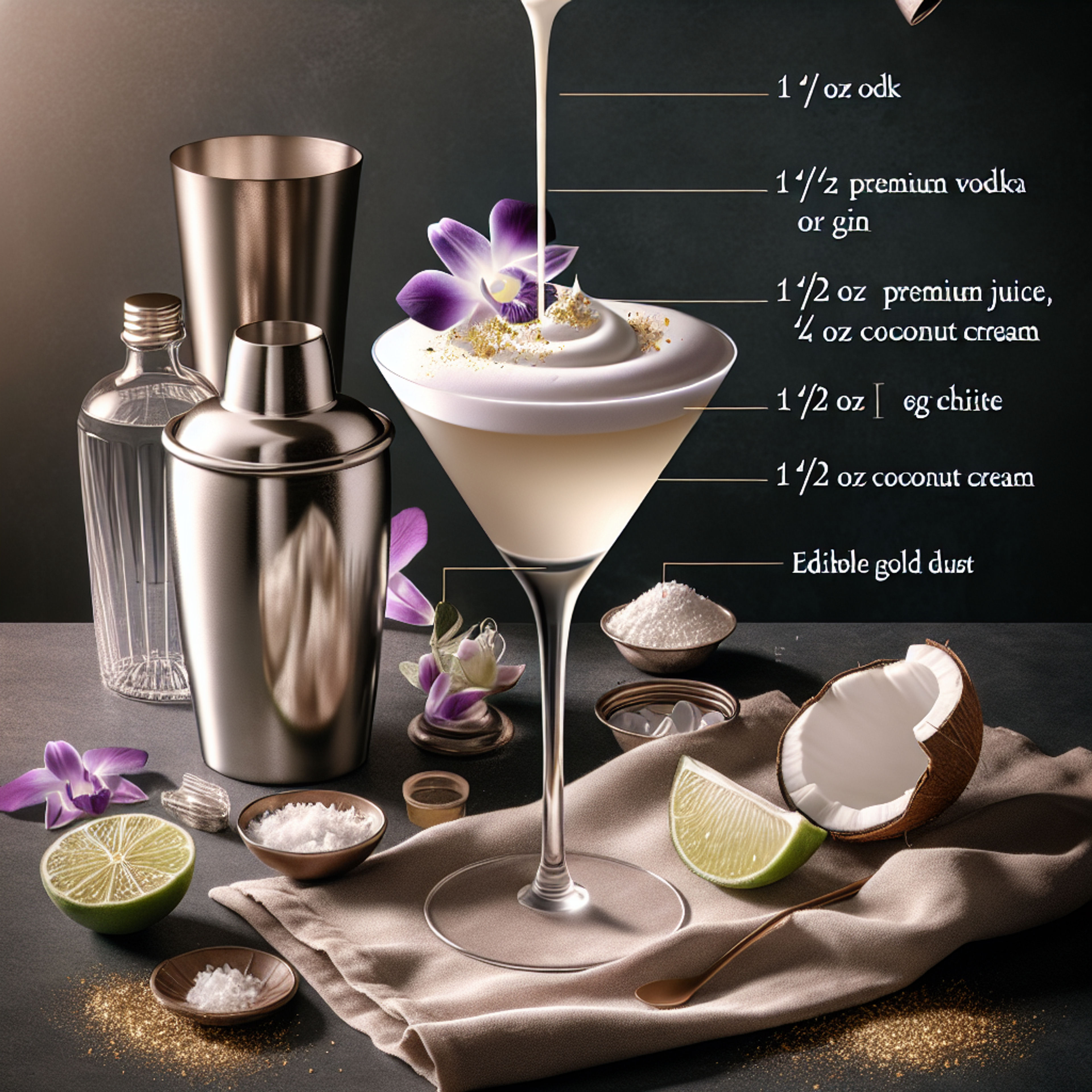 Ube Dreamwave, Exotic ube meets premium clear spirit in stunning cocktail