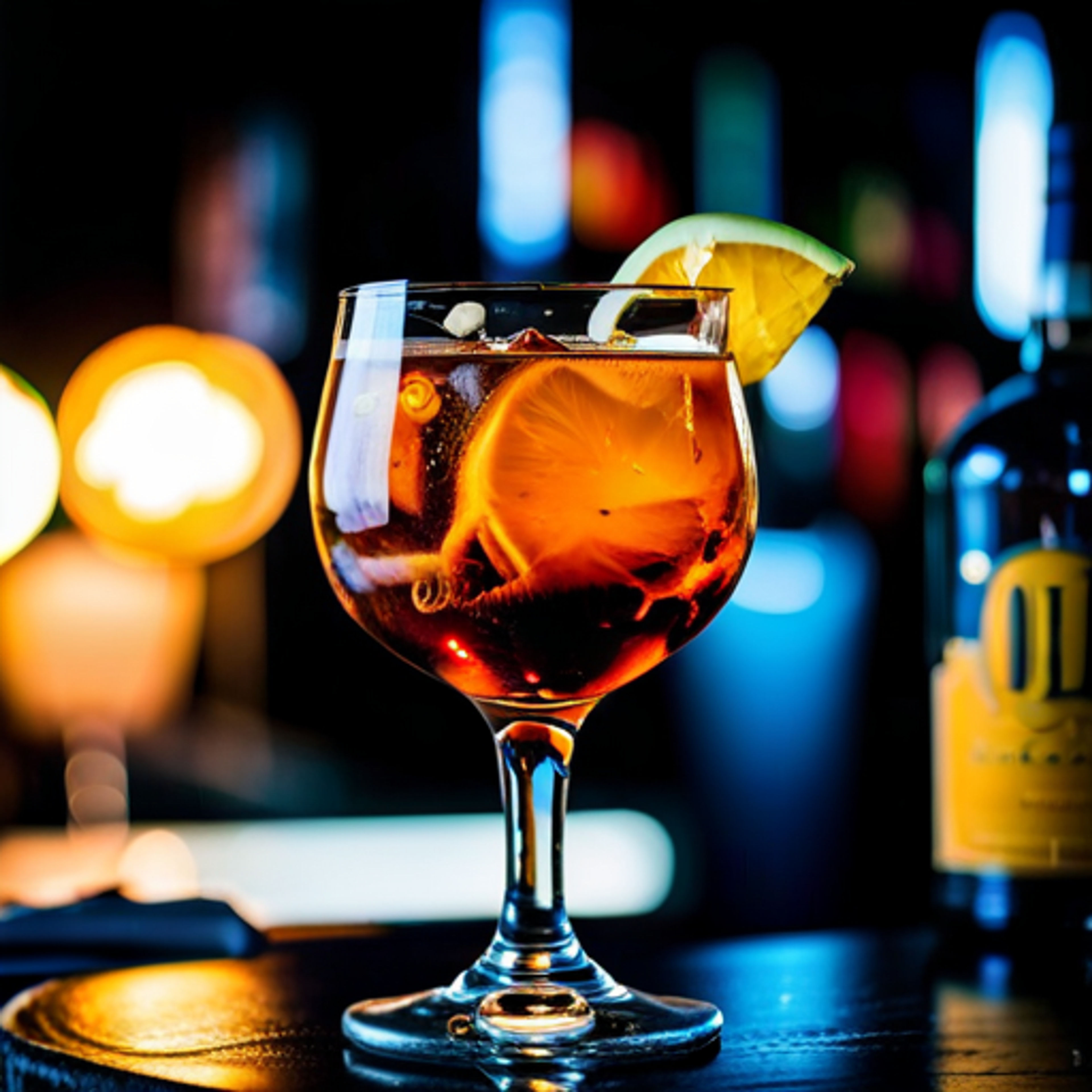 Underground Eclipse, Dark rum, liquid smoke, kiwi syrup, lime juice ...