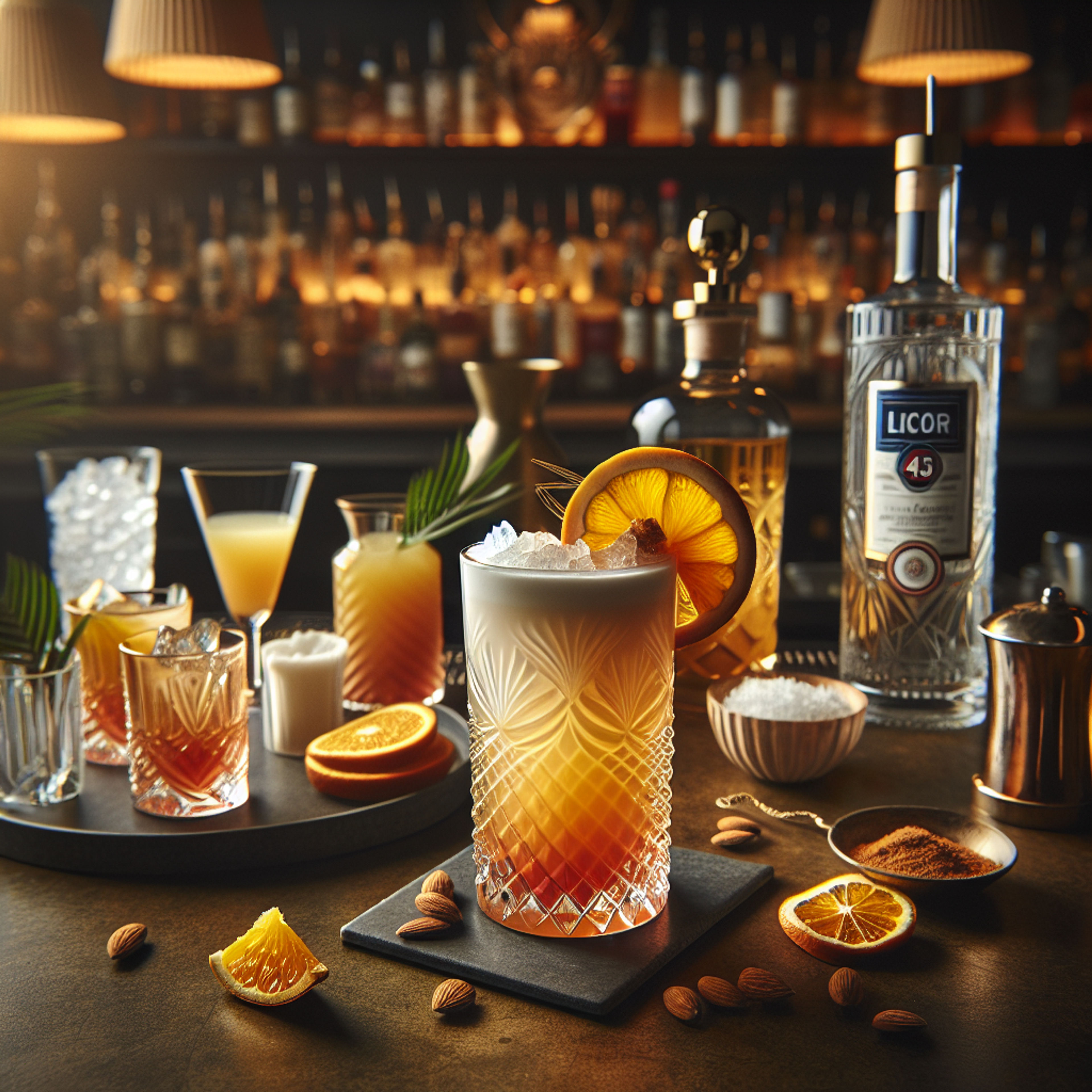 Valencia Sunset Dream, Creamy cocktail with Licor 43 Horchata and ...