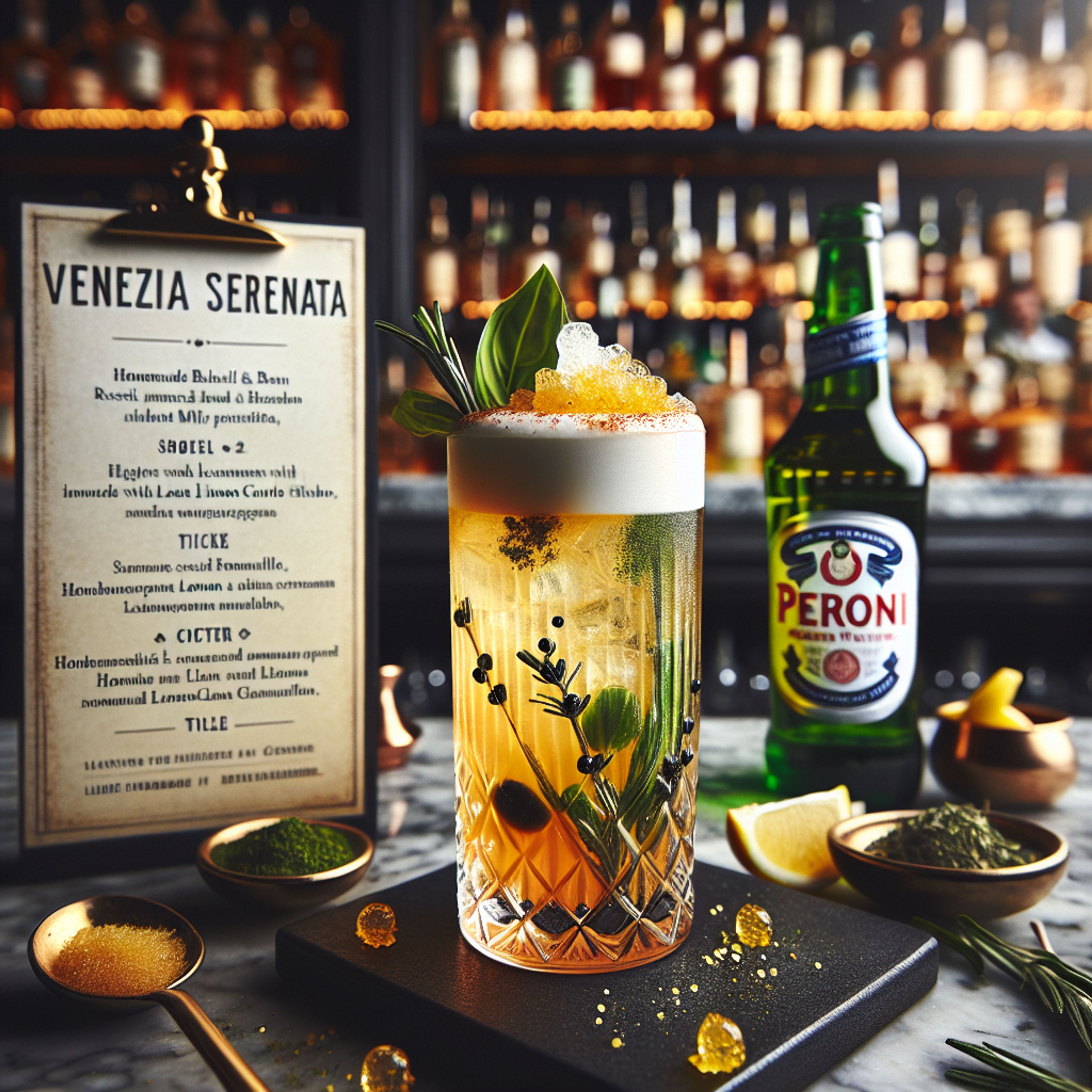 Venezia Serenata, Cocktail capturing Italy's culinary heritage