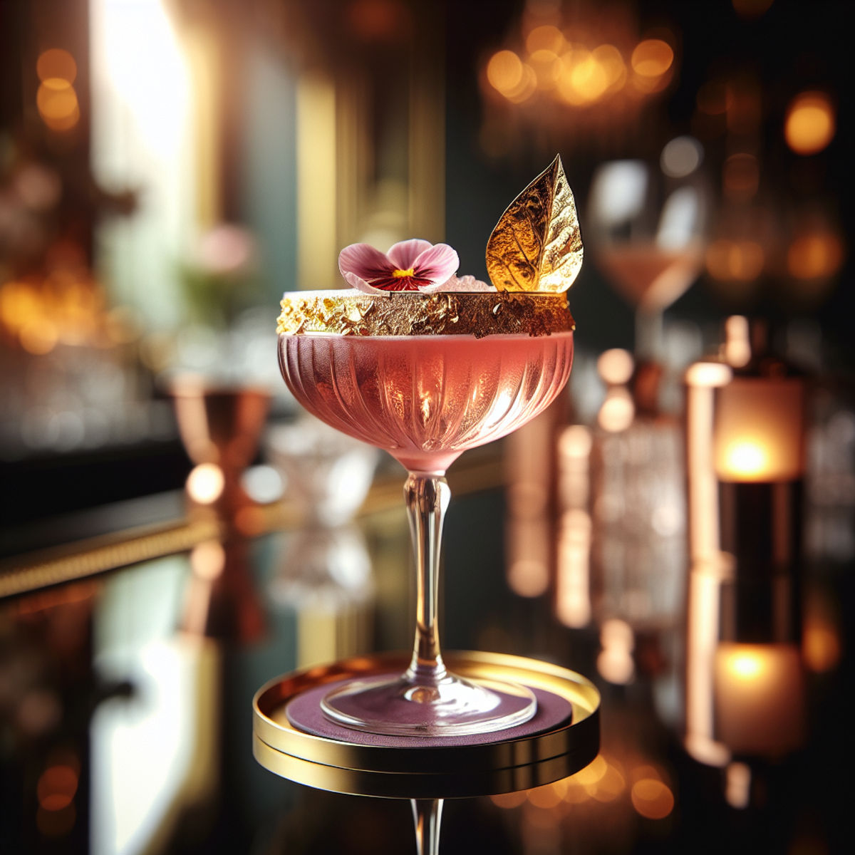 Venusian Blush, Ethereal cocktail inspired by Venus, blending figs and ...