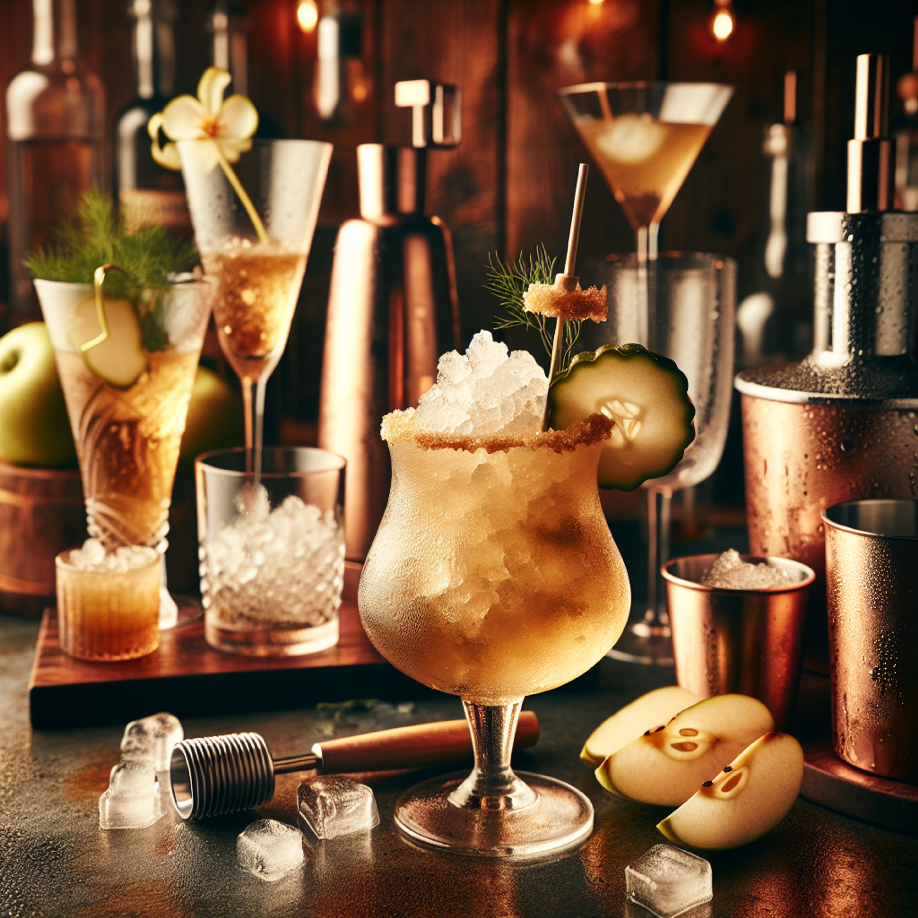 Vermont Orchard Refresher, Refreshing mocktail with maple syrup, apple ...