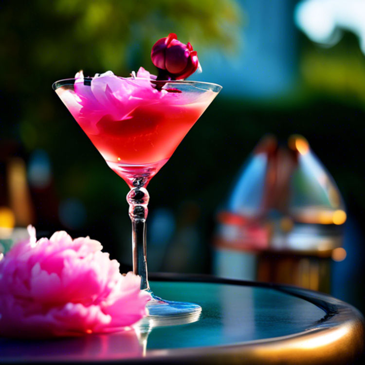 Vodka Peony Martini, Enchanting floral elegance with vodka and delicate ...