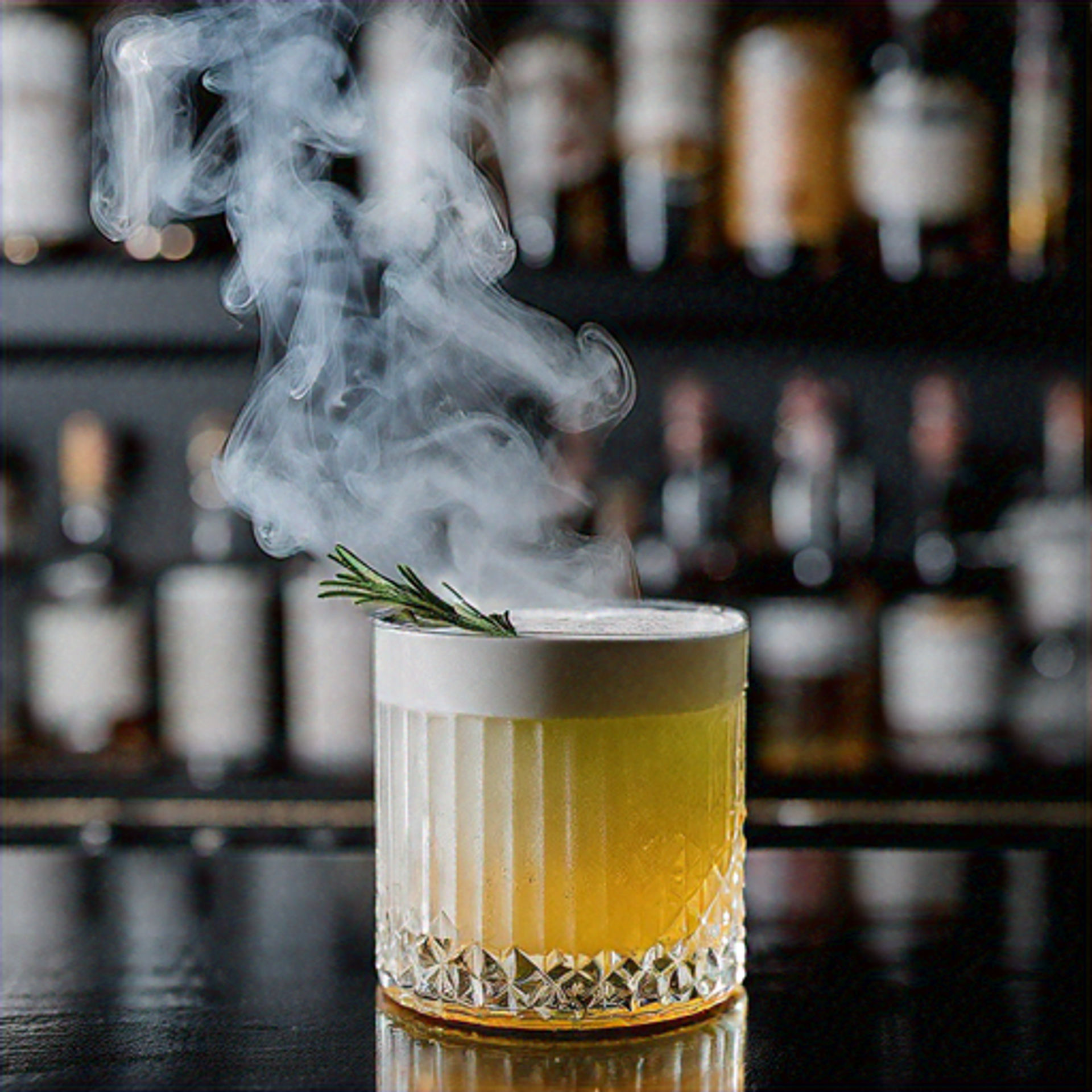 Whispering Smoke Elixir, Sophisticated mezcal cocktail with elderflower ...