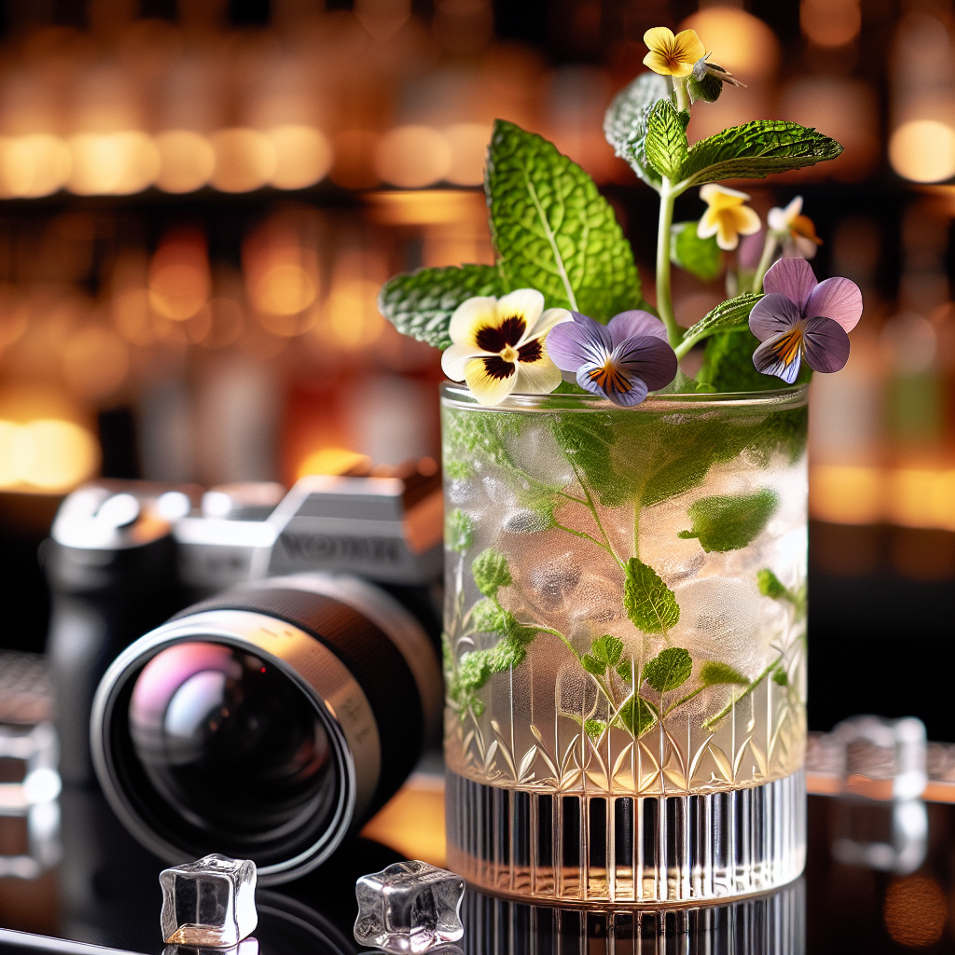 Wildpark Spritz, Refreshing cocktail with herbal, floral, and citrus notes