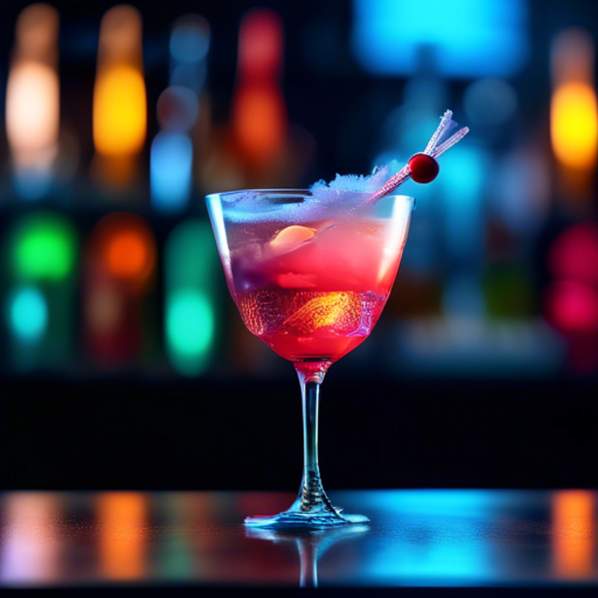 Winter's Ember Elixir, Warm winter cocktail with vodka, pomegranate ...