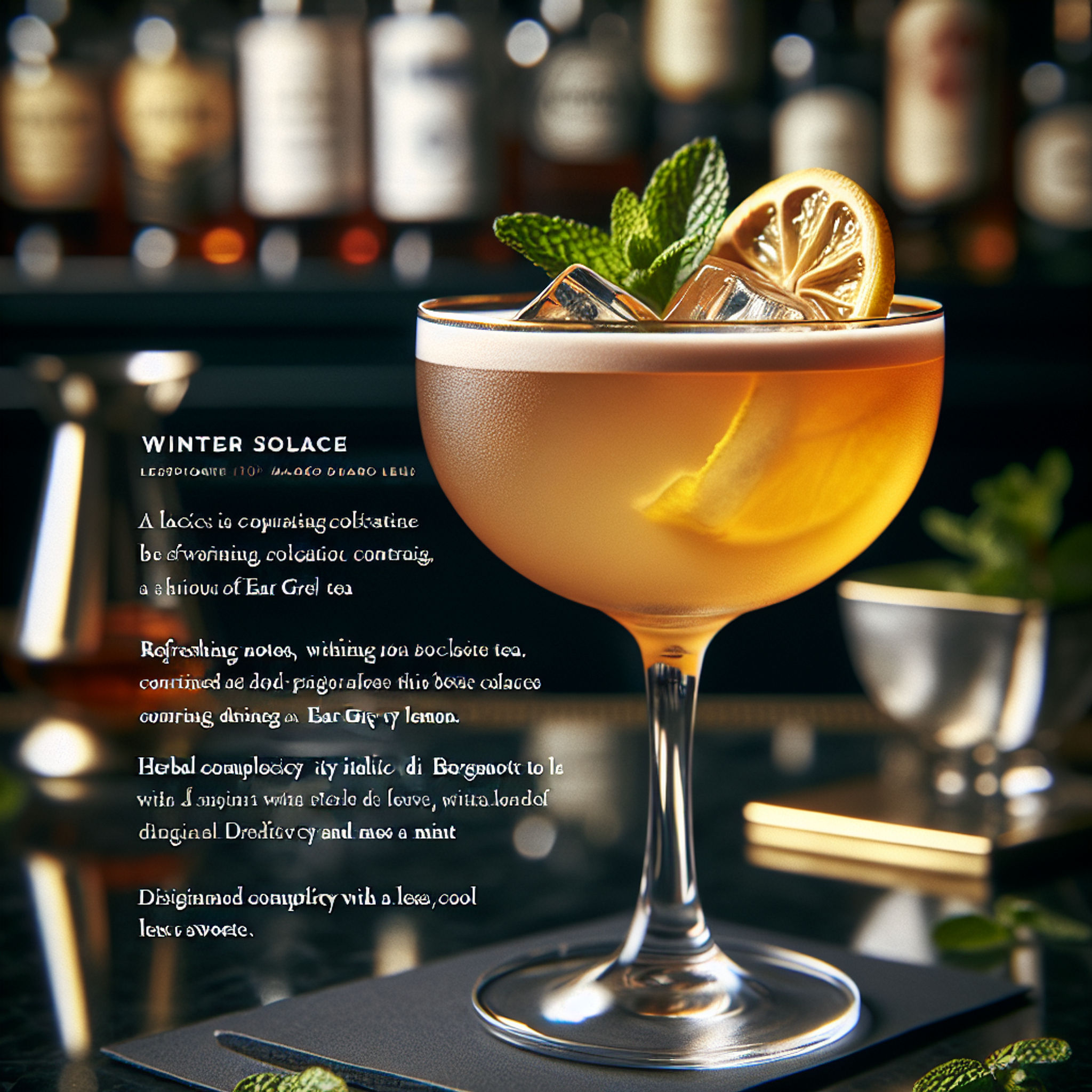 Winter Solace, Sophisticated winter cocktail with Italicus, Earl Grey ...