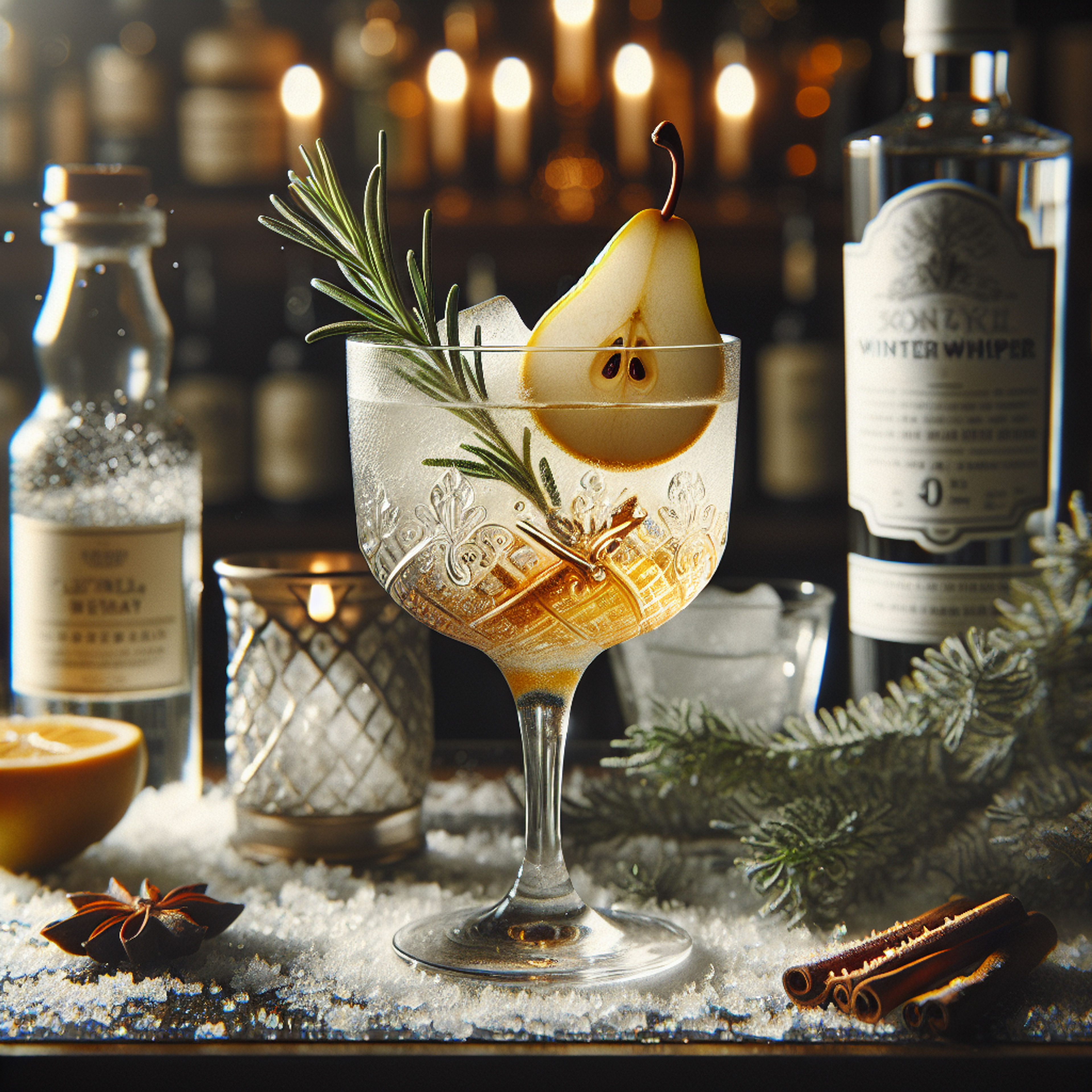 Winter Whisper, Sophisticated, crisp cocktail with gin, winter spices ...