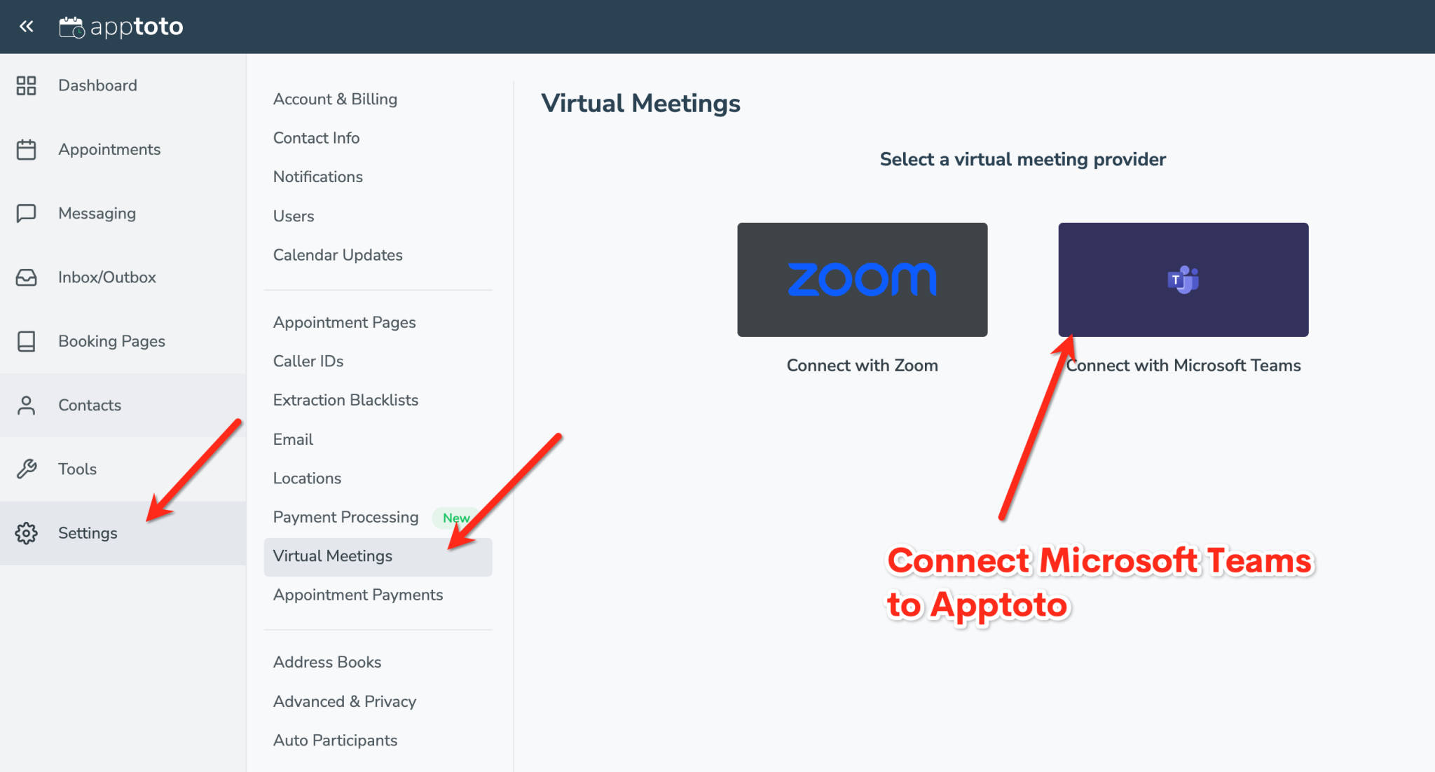 Appointment Scheduling With Apptoto and Microsoft Teams