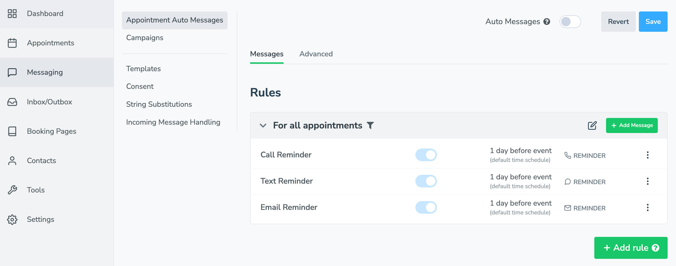 Creating an Auto Message
