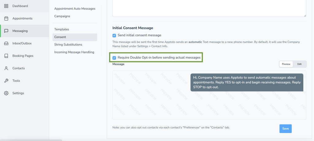 Collecting Text Messaging Consent from Clients and Patients